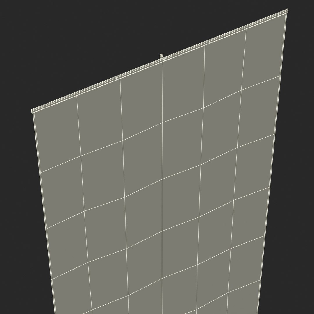 3d model banner stand 2 generic