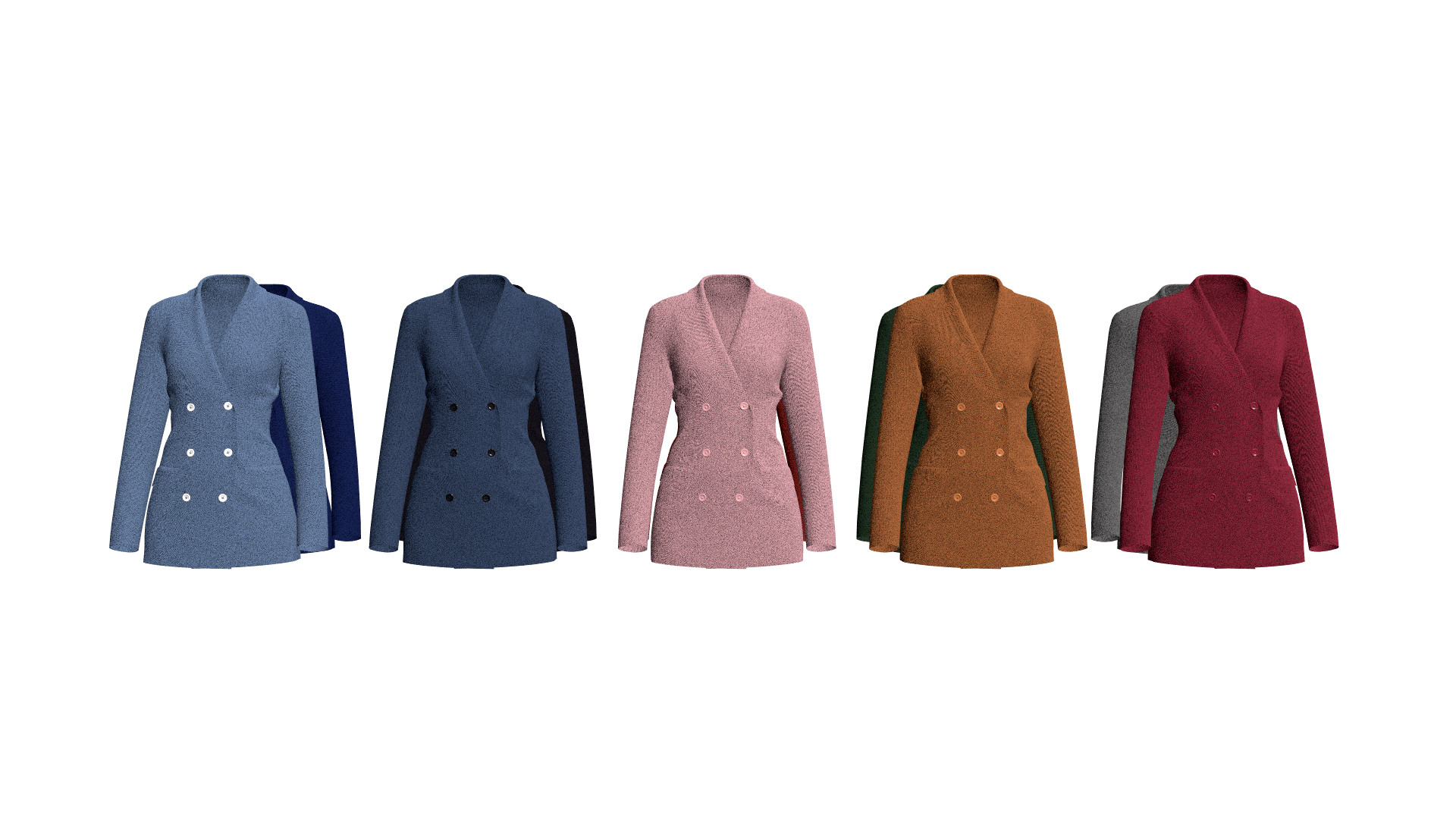 Women Blazers Pack 3D Model - TurboSquid 2432823