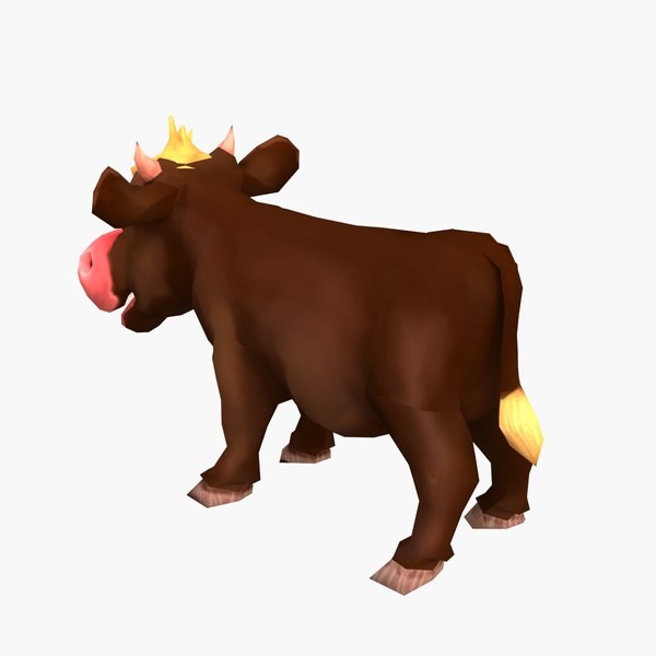 3d cartoon calf