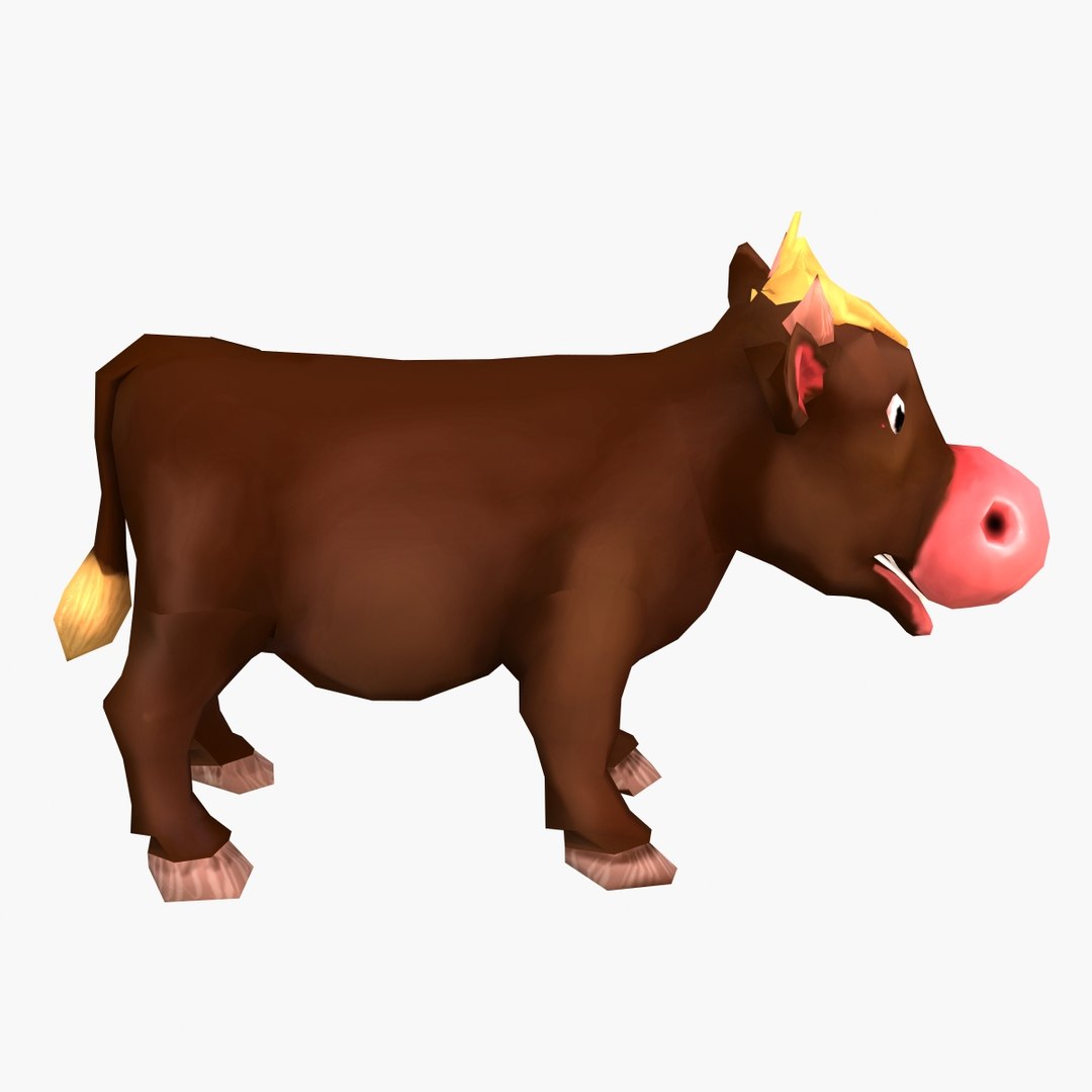 3d Cartoon Calf