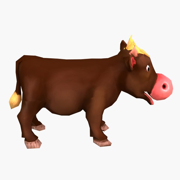 3d cartoon calf