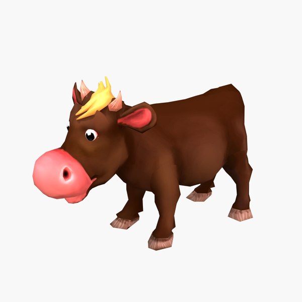 3d cartoon calf