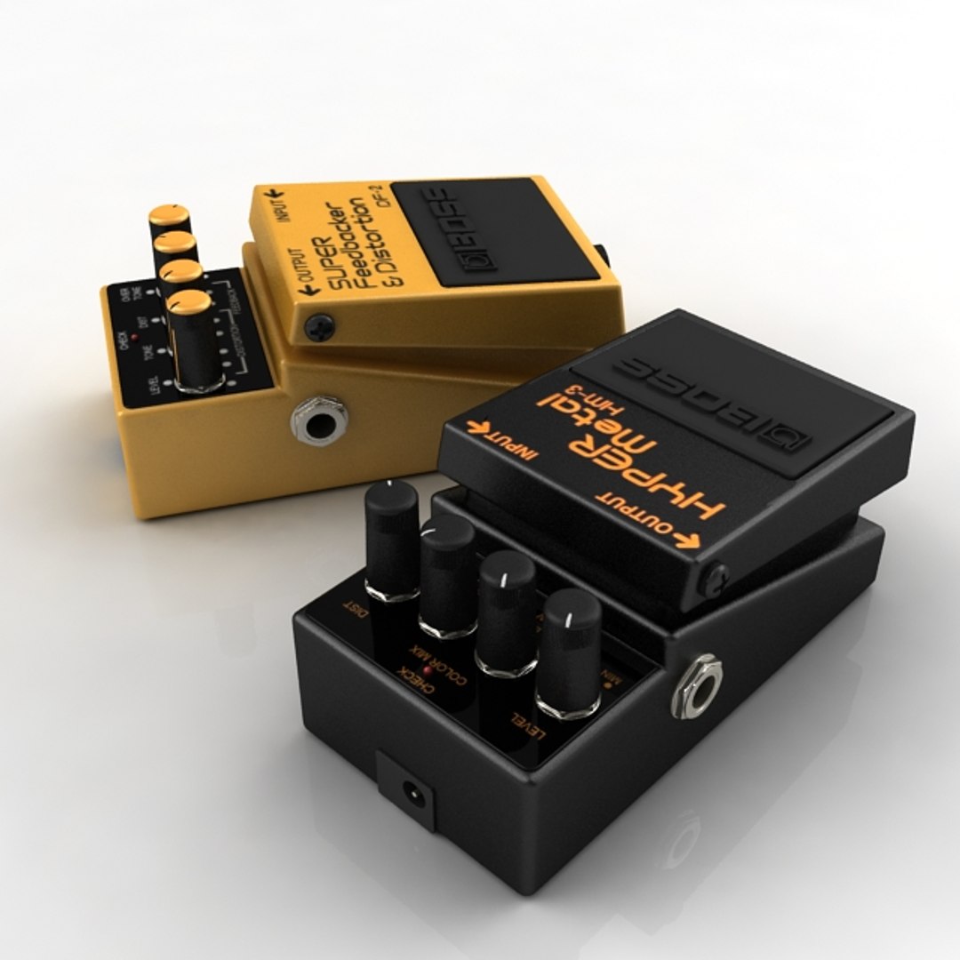 3dsmax boss guitar pedal