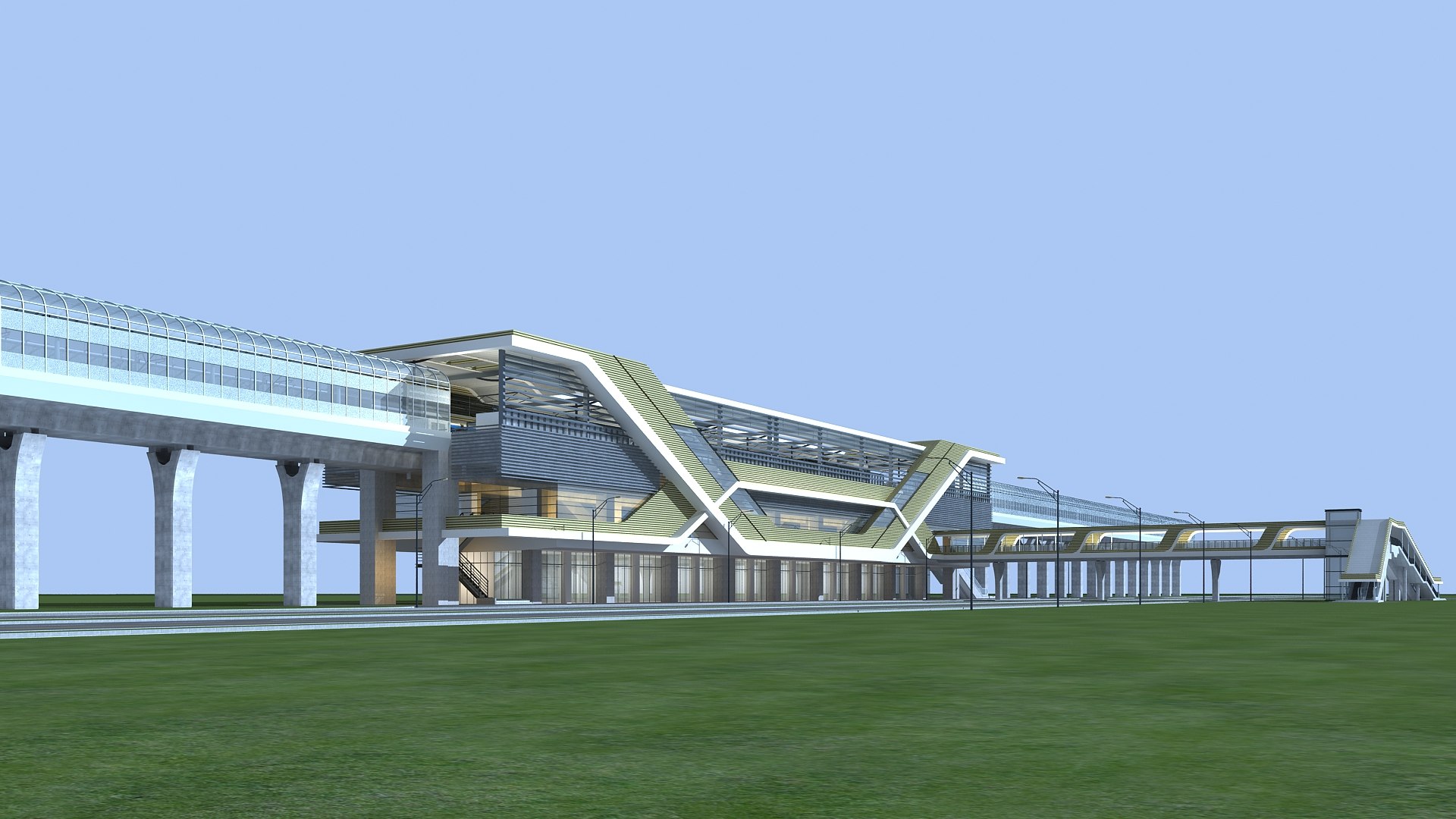 Light Rail Station Collection 02 3D Model - TurboSquid 1999507