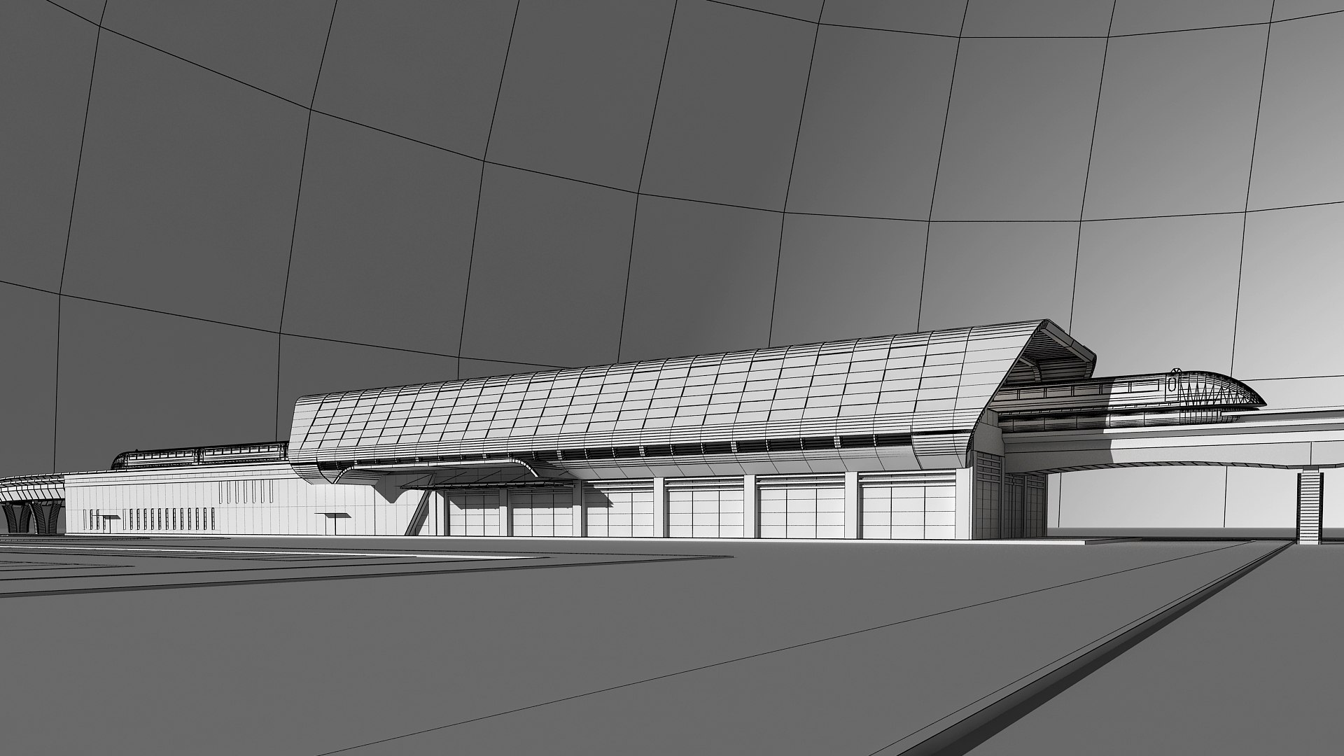 Light Rail Station Collection 02 3D Model - TurboSquid 1999507