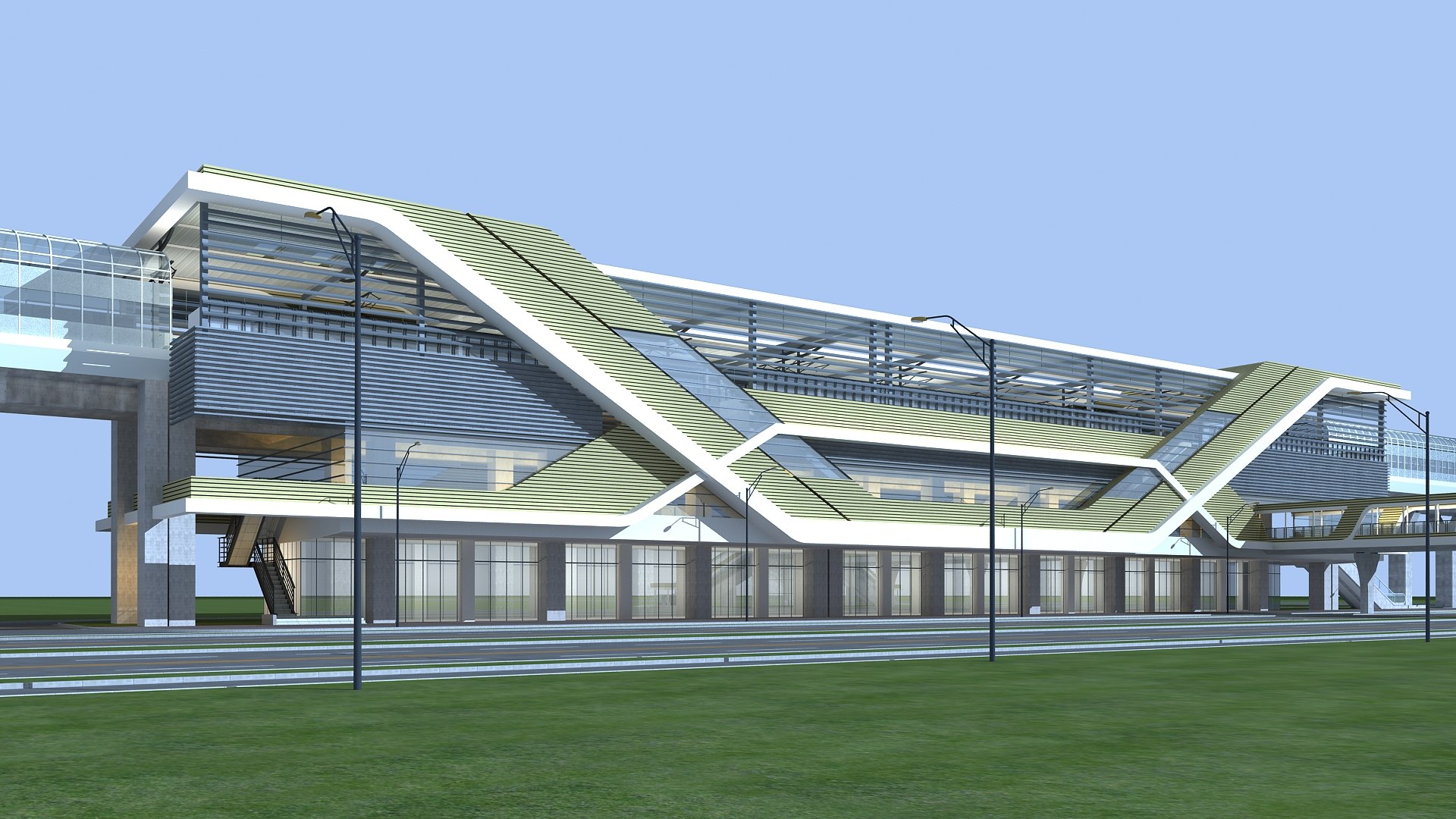 Light Rail Station Collection 02 3D Model - TurboSquid 1999507