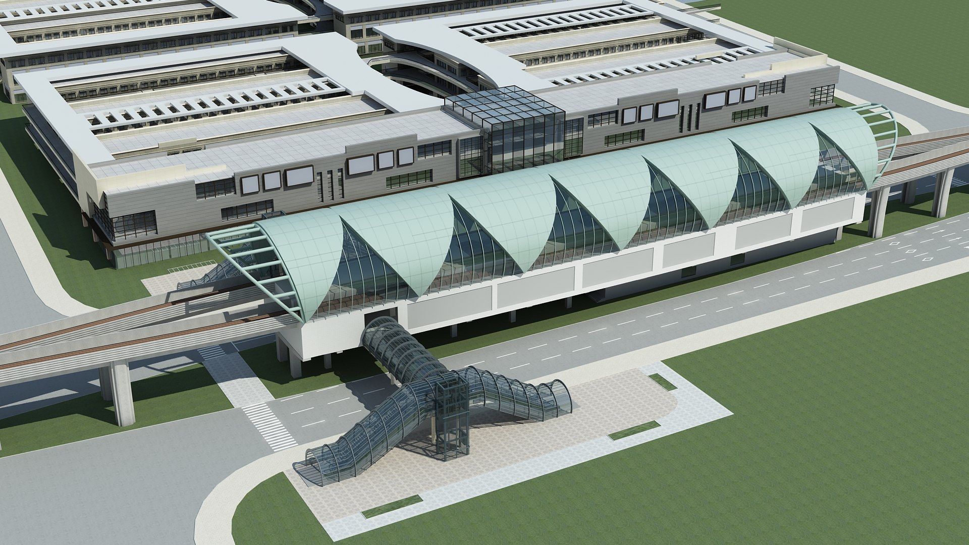 Light Rail Station Collection 02 3D Model - TurboSquid 1999507