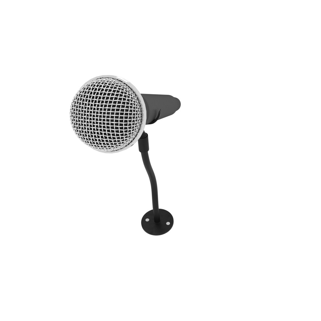 3D Microphone Mic - TurboSquid 1601213
