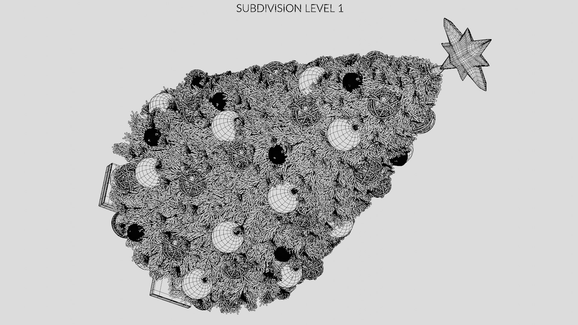 3D Model Christmas Tree Snowed - TurboSquid 2150767