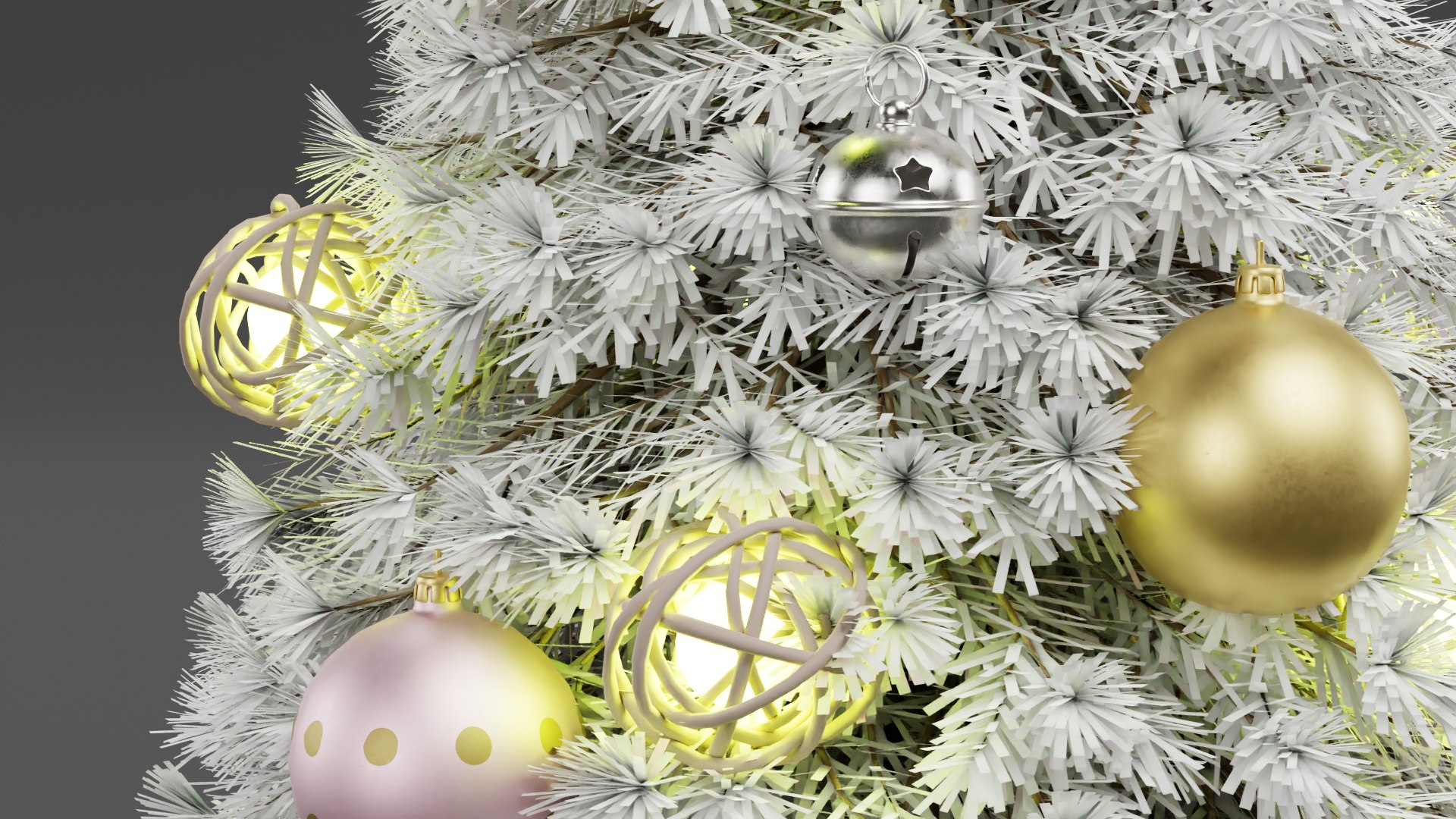 3D Model Christmas Tree Snowed - TurboSquid 2150767