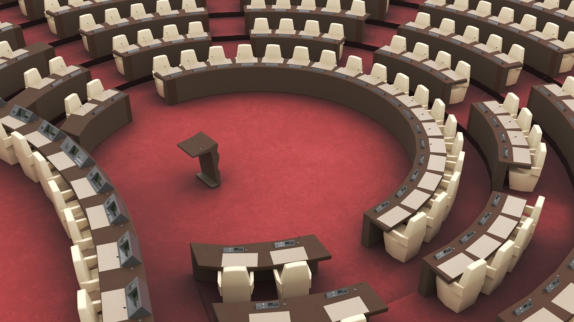 Amphitheater Conference Hall Seating Model - TurboSquid 2314071