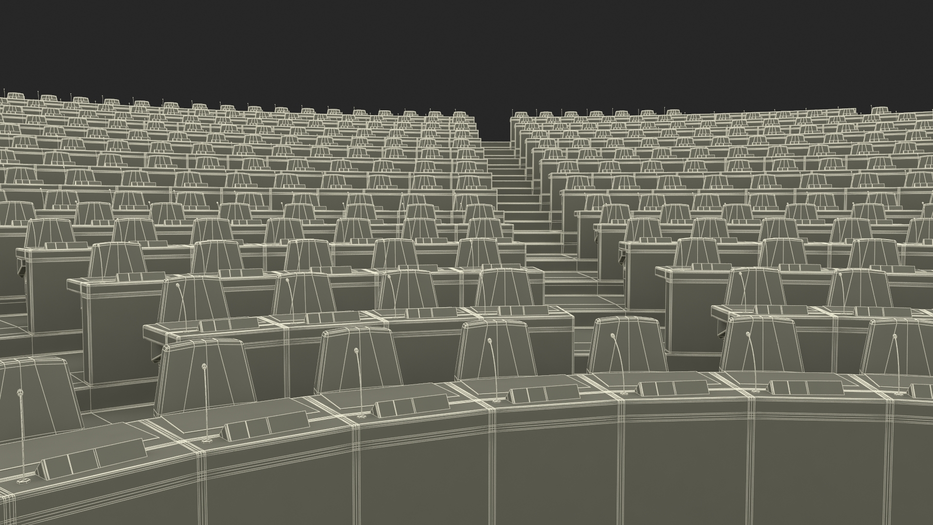 Amphitheater Conference Hall Seating Model - TurboSquid 2314071