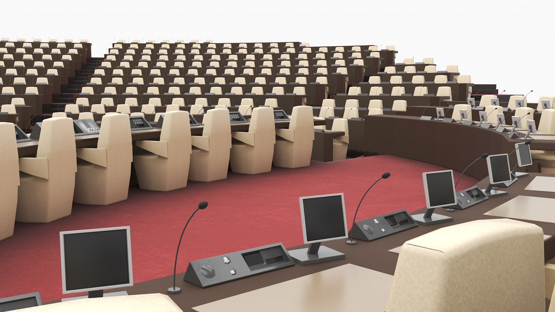 Amphitheater Conference Hall Seating Model - TurboSquid 2314071