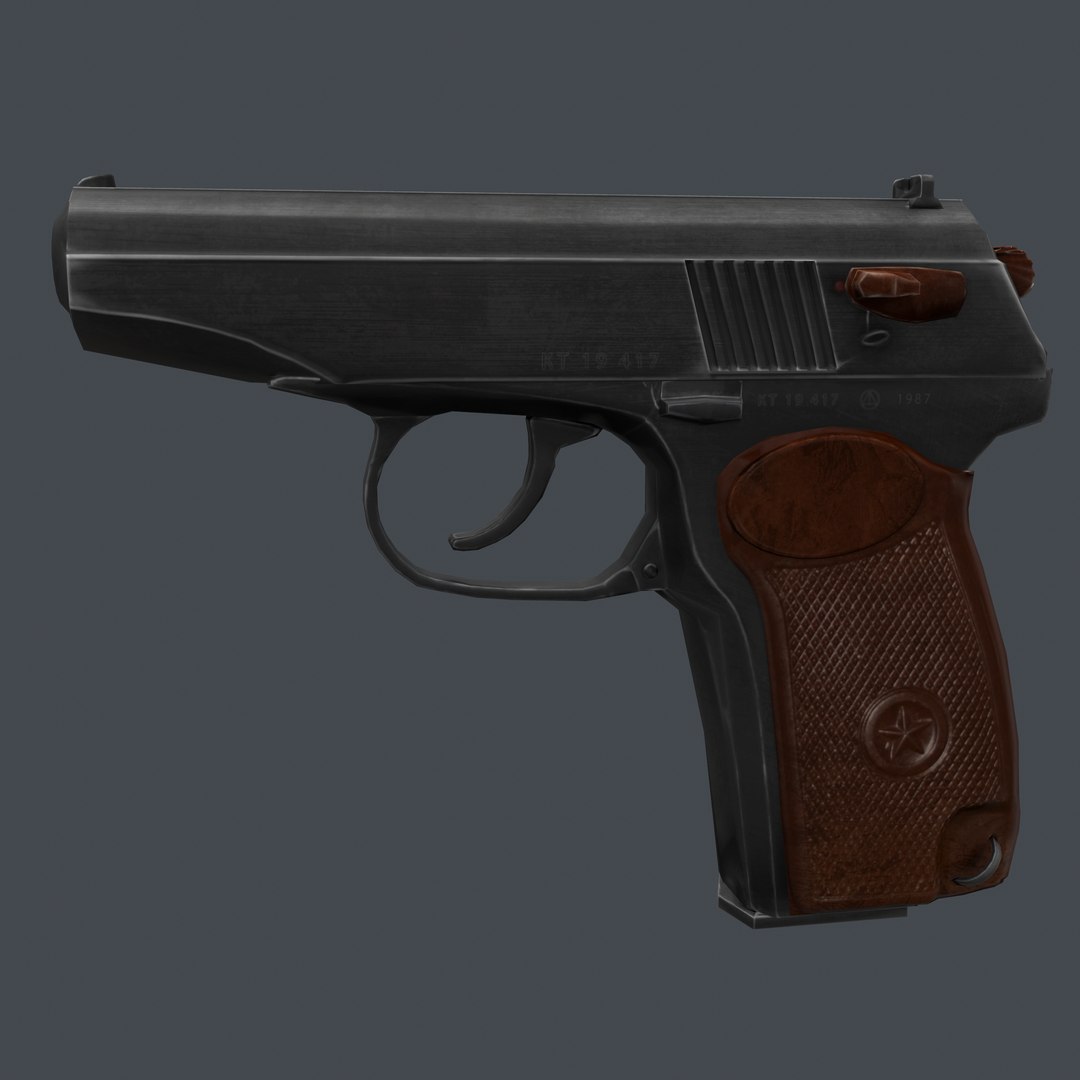 Makarov Pistol 3D Model - TurboSquid 1335905