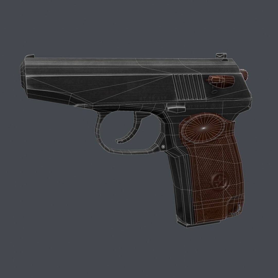 Makarov Pistol 3D Model - TurboSquid 1335905