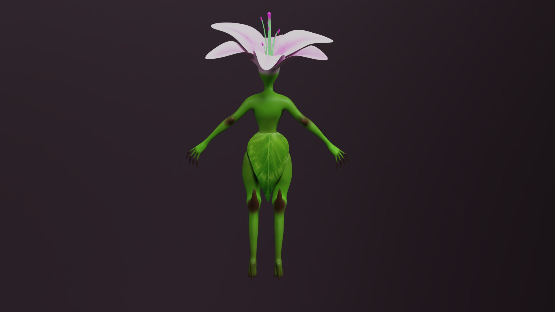 Flower Character Model - TurboSquid 1933897