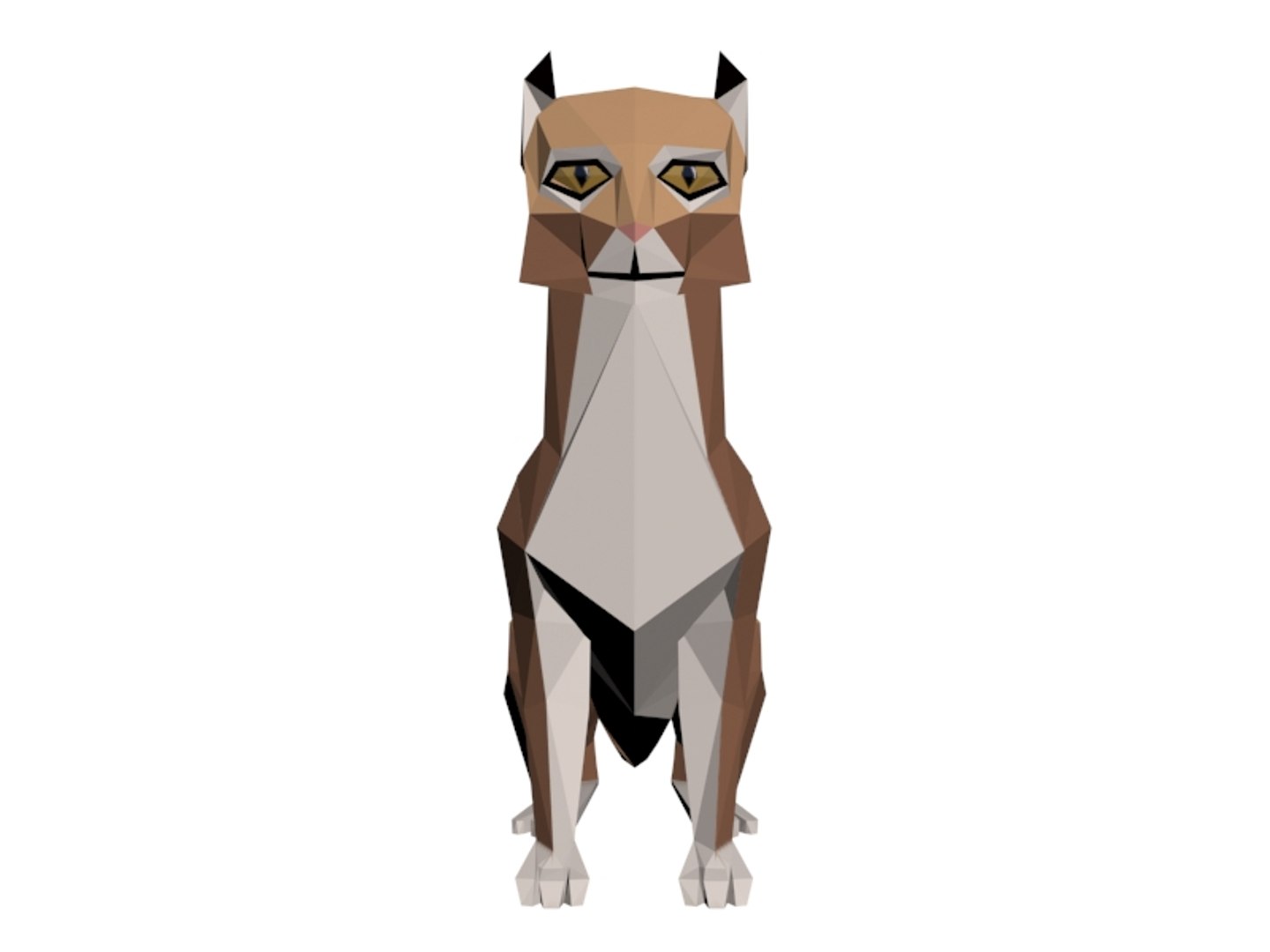 3d model cat bobcat
