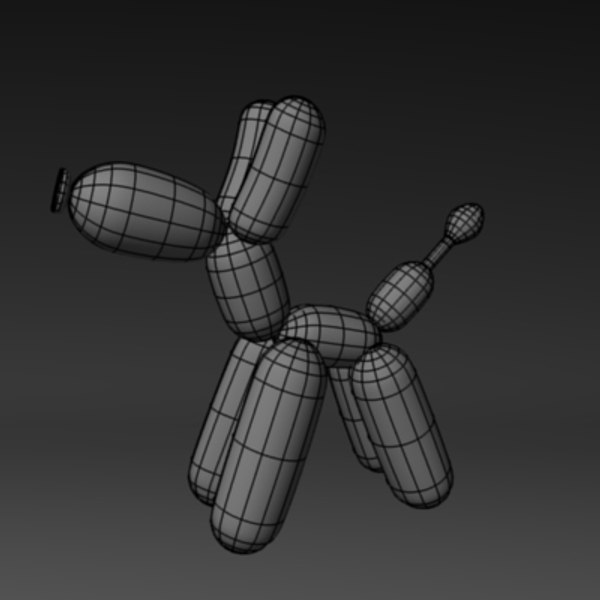 3d baloon dog model