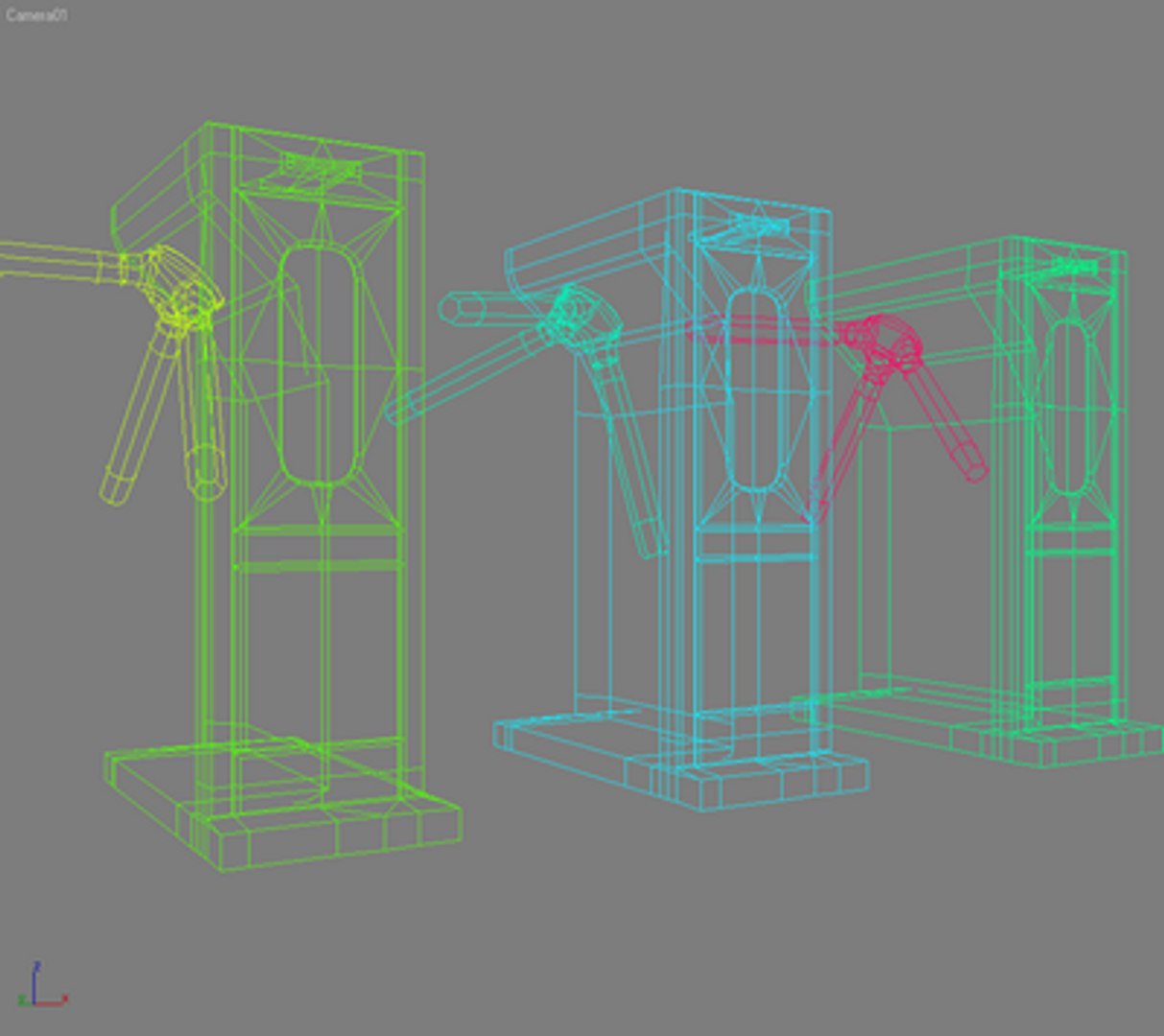 maya loop turnstile turning animation