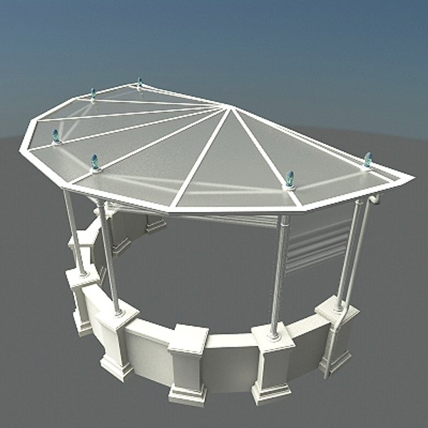 3d garden canopy model