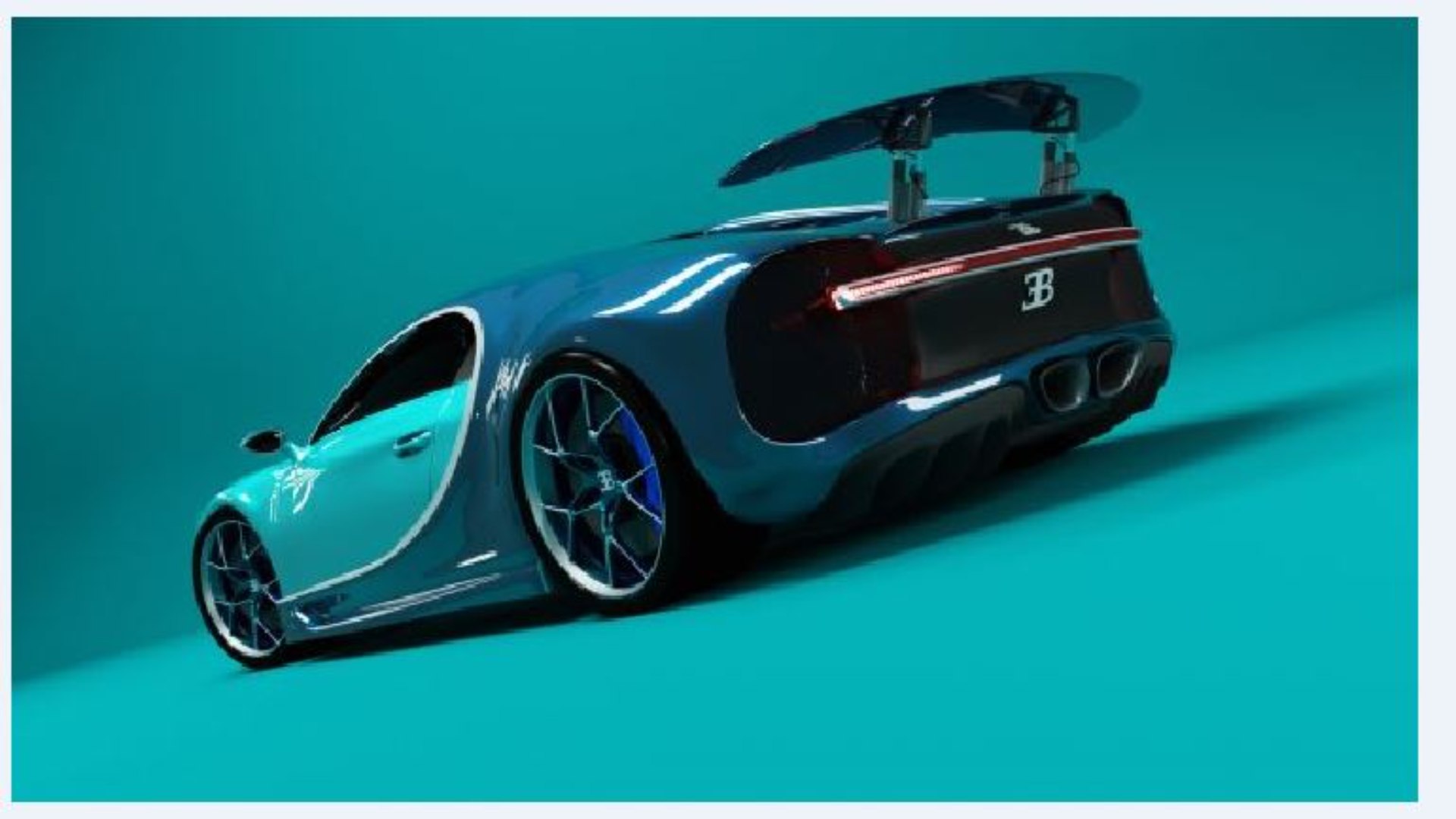Blue Bugatti 3D Model - TurboSquid 1961390