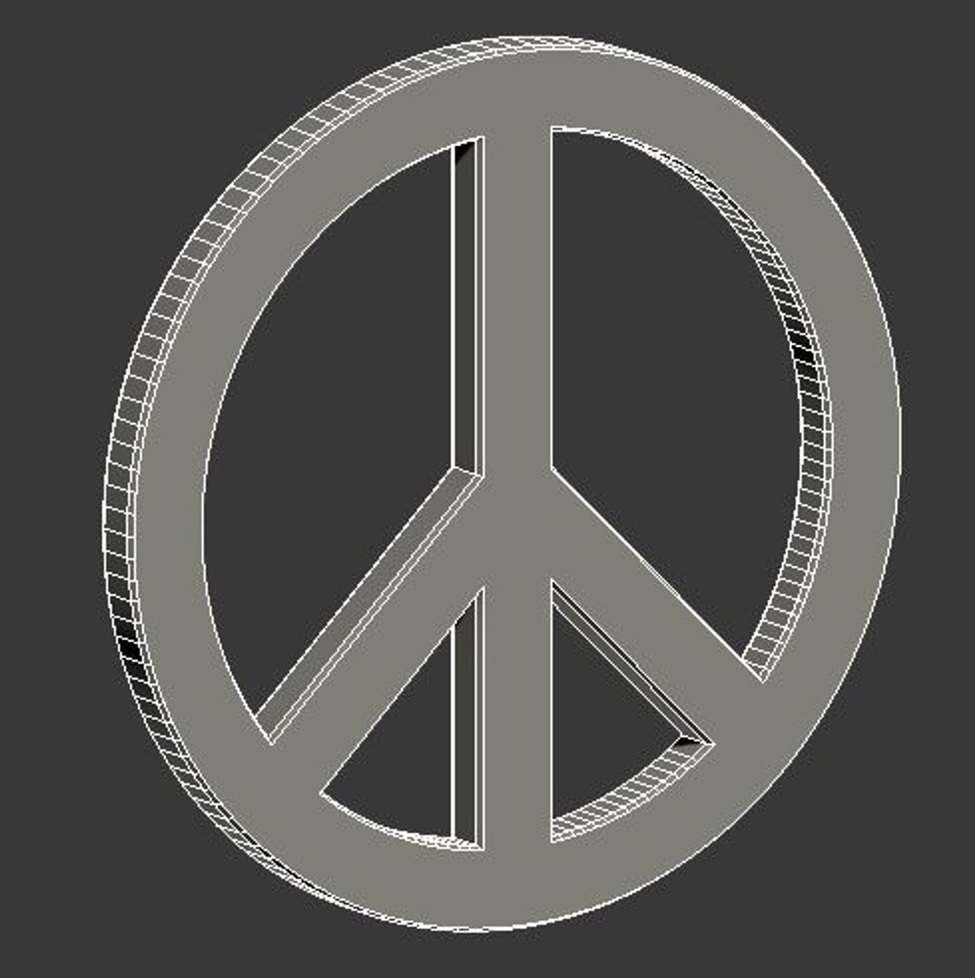 3d Peace Symbol