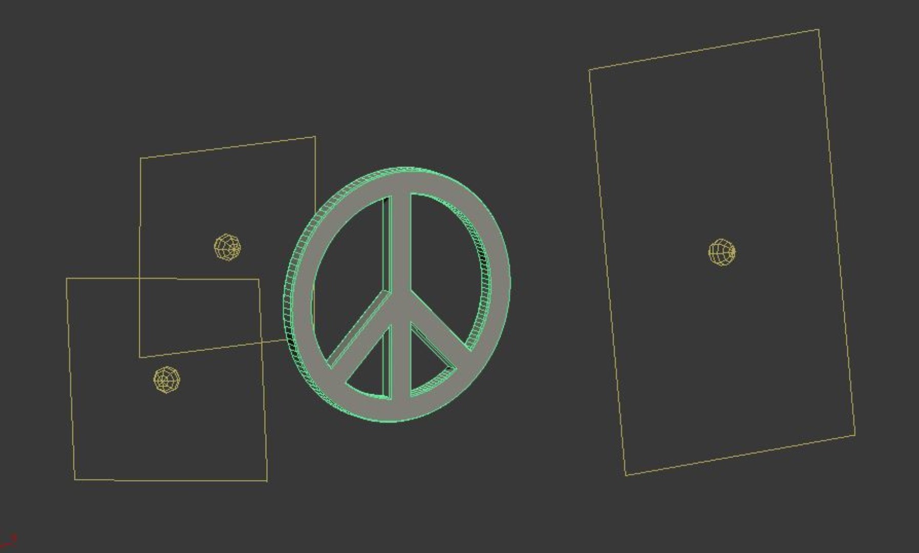 3d Peace Symbol