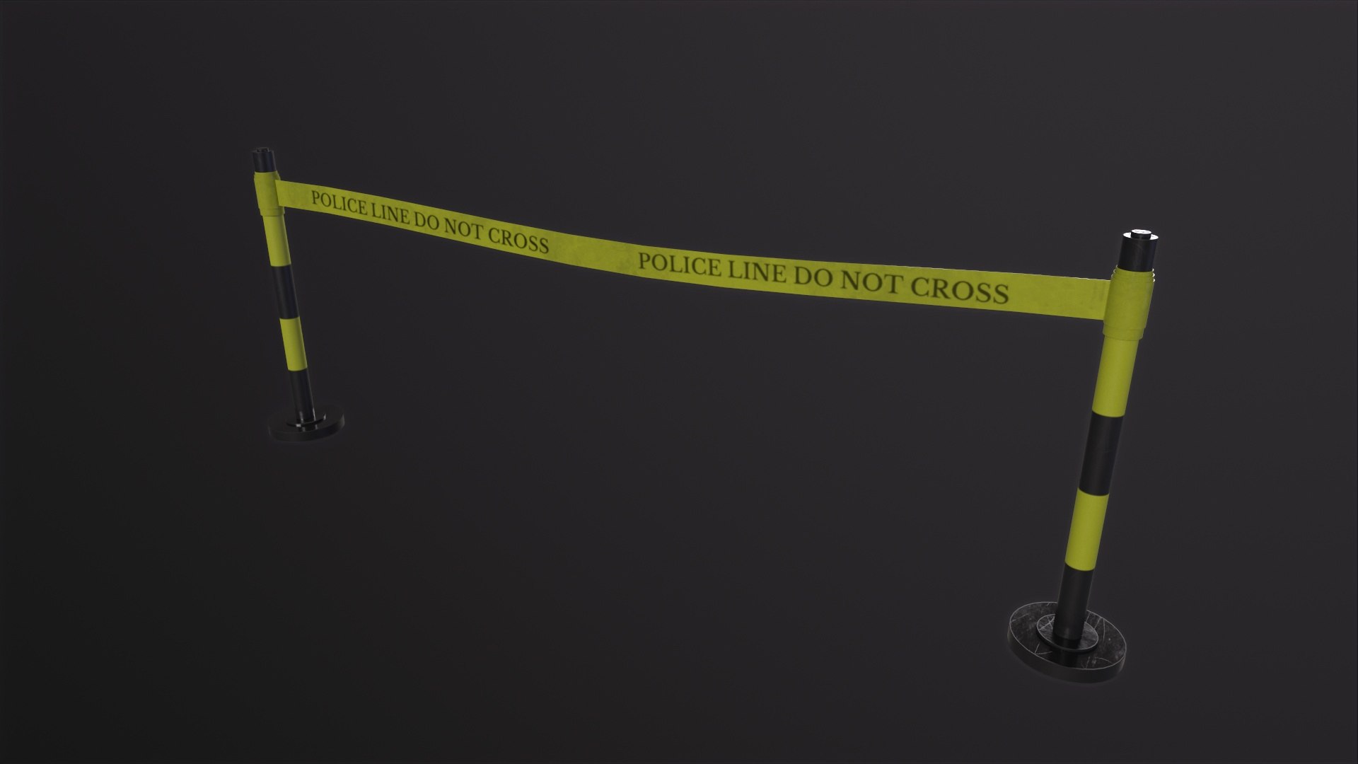 Police Line 3D model - TurboSquid 2108129