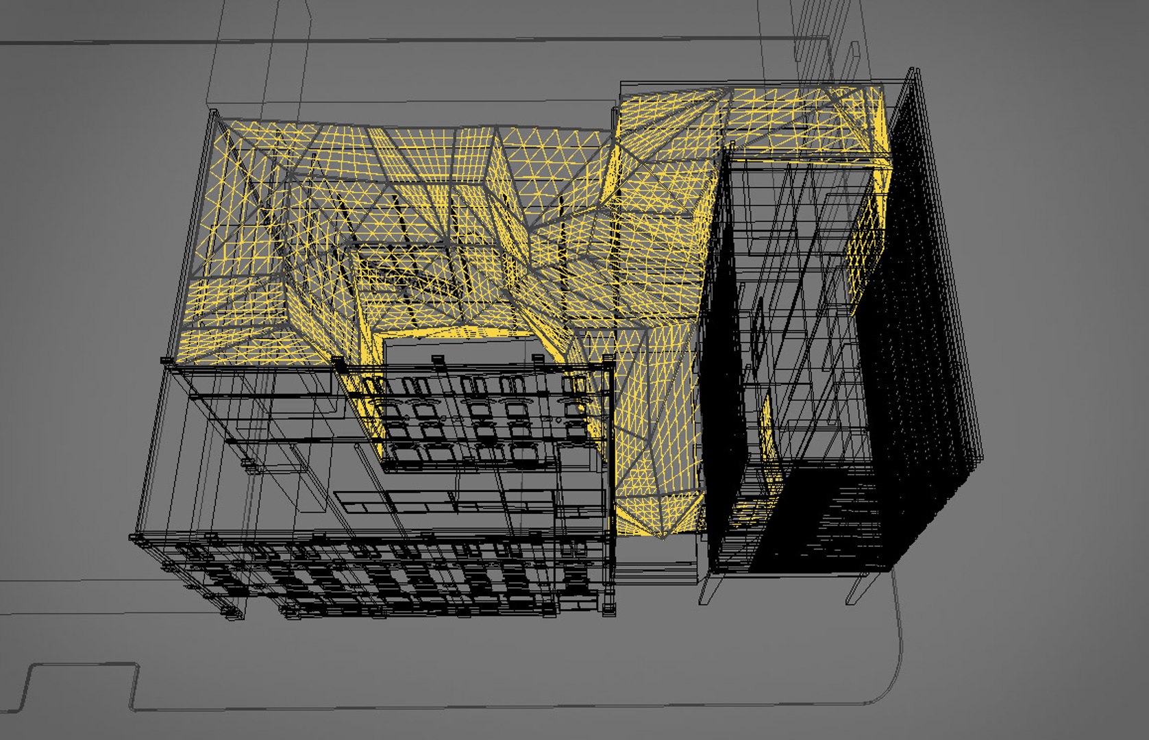 3d model building proyect structure