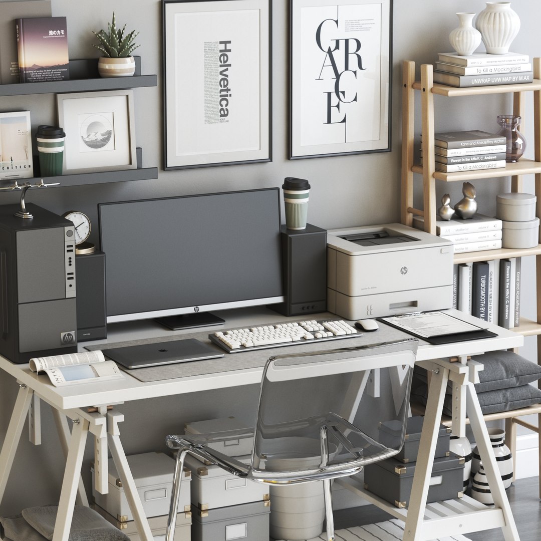 3D IKEA Office Workplace 66 - TurboSquid 1750103