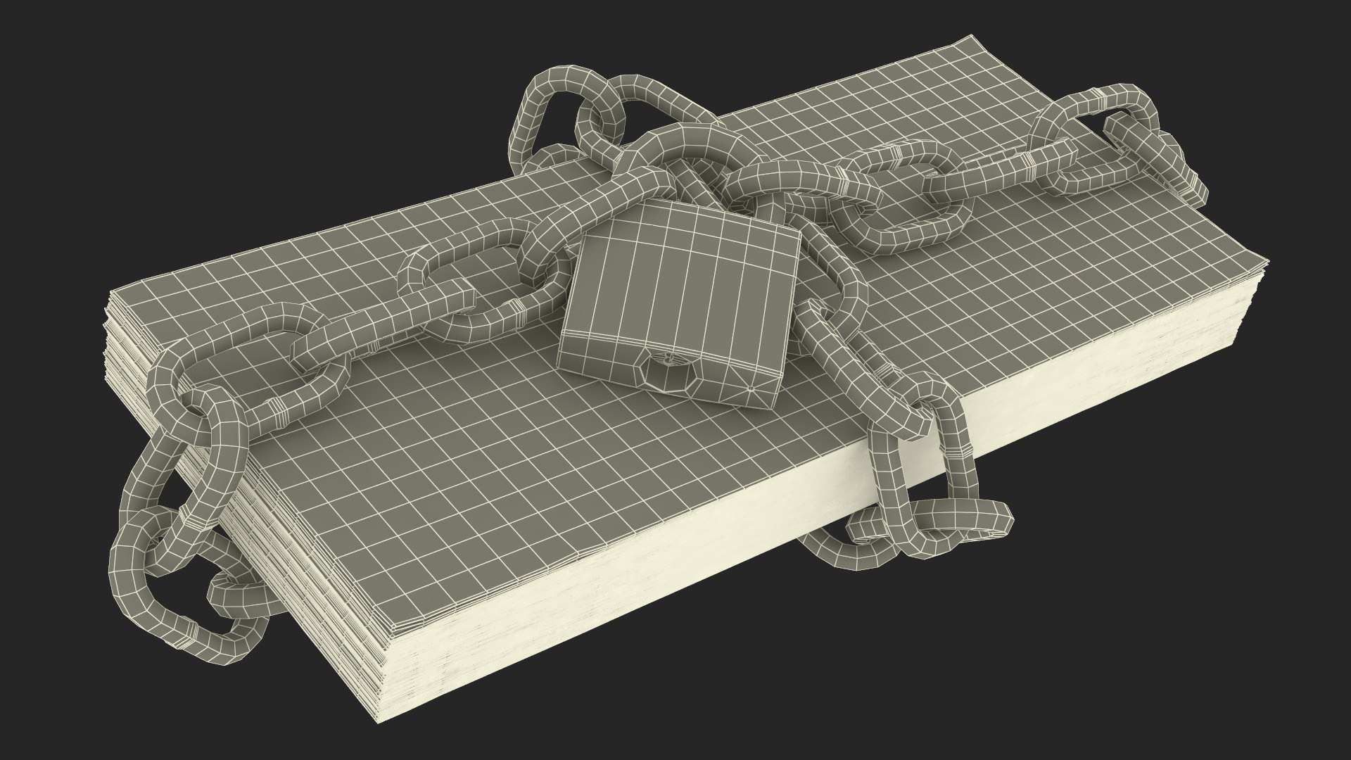 3D Chained Dollars - TurboSquid 2269705