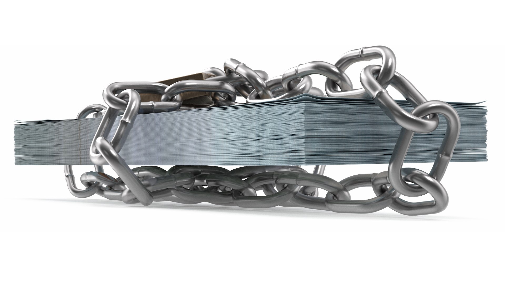 3D Chained Dollars - TurboSquid 2269705