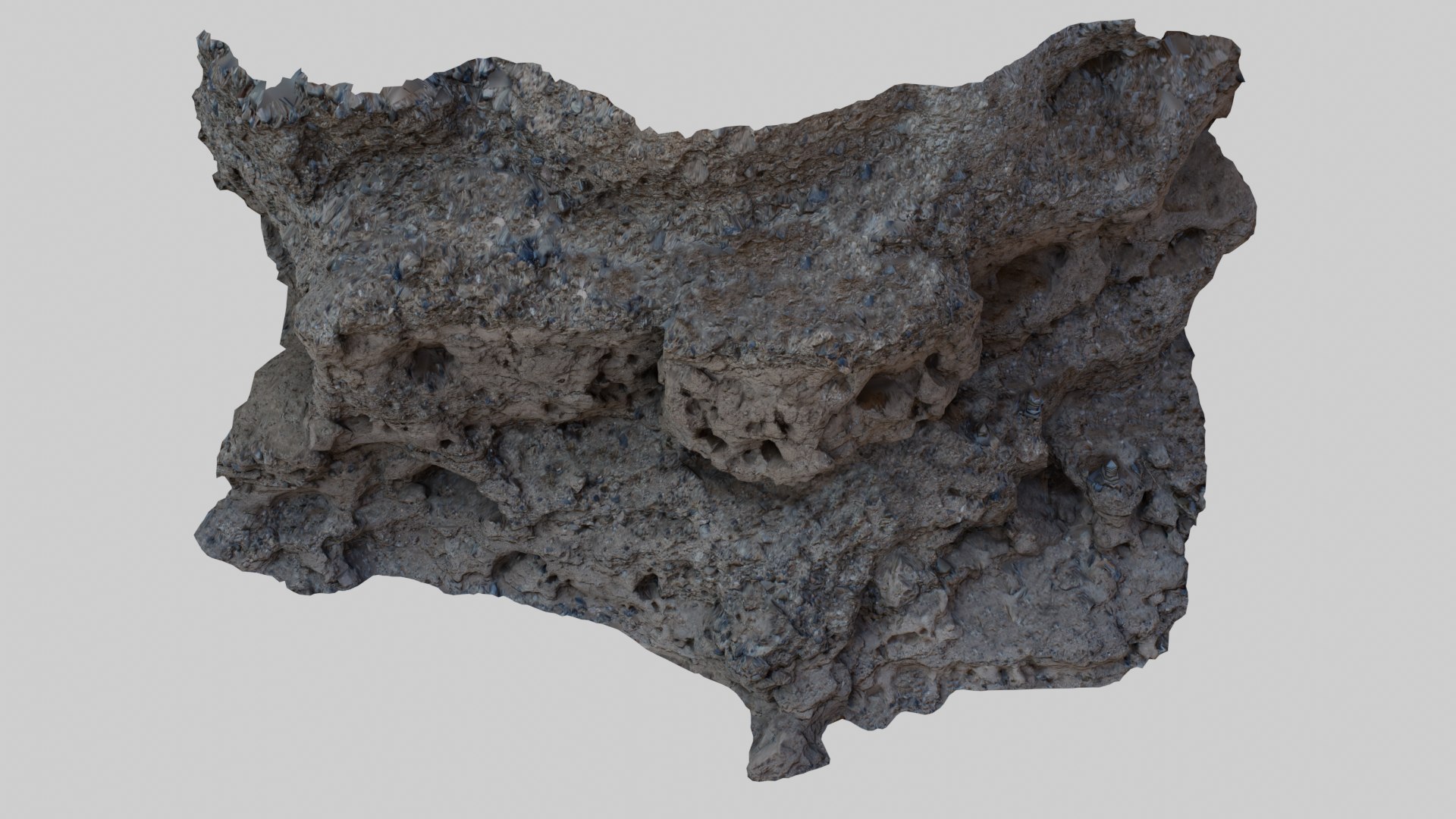 Riverbed Canyon Cliff Scan 02 3D Model - TurboSquid 2051298