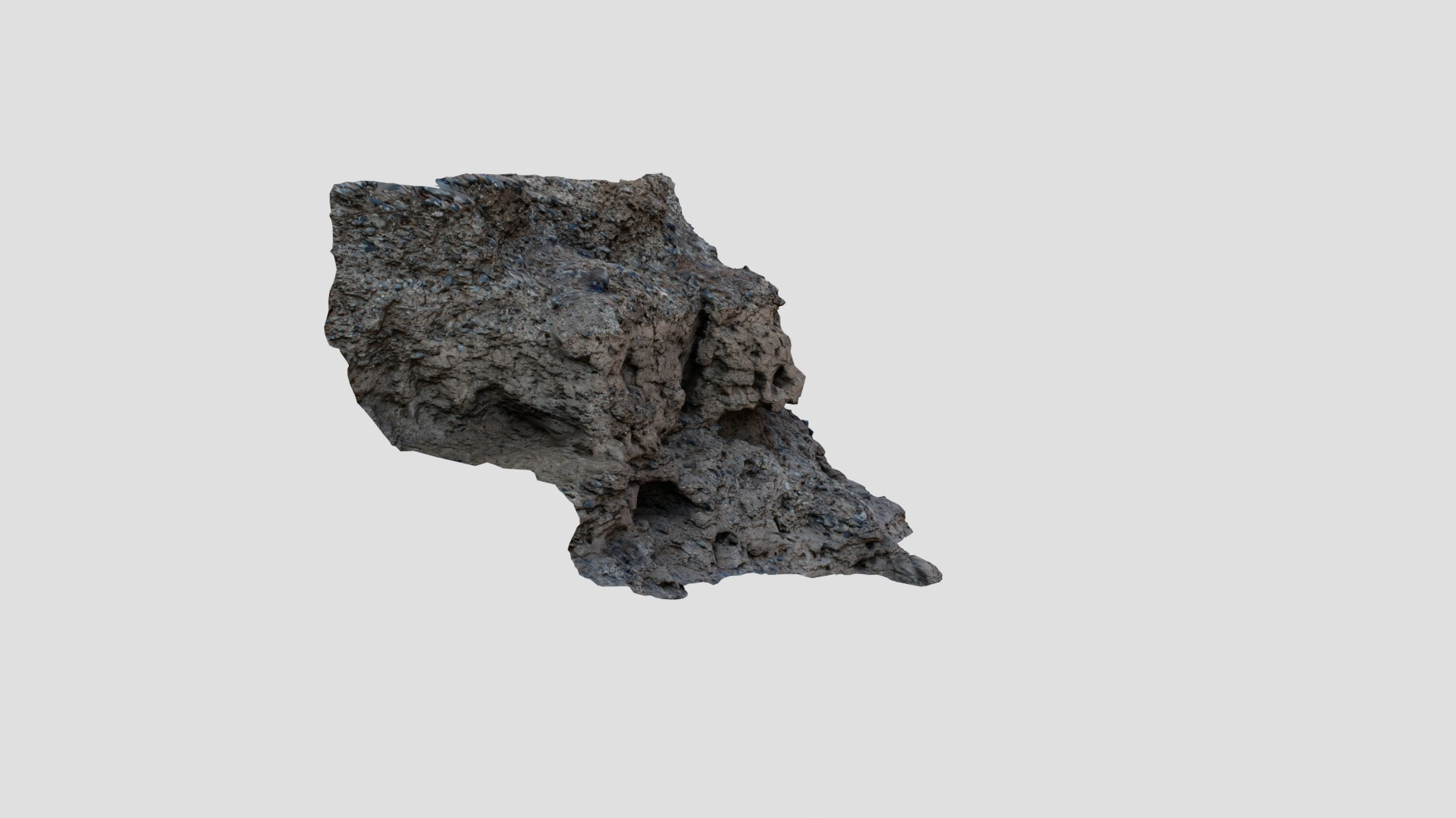 Riverbed Canyon Cliff Scan 02 3D Model - TurboSquid 2051298