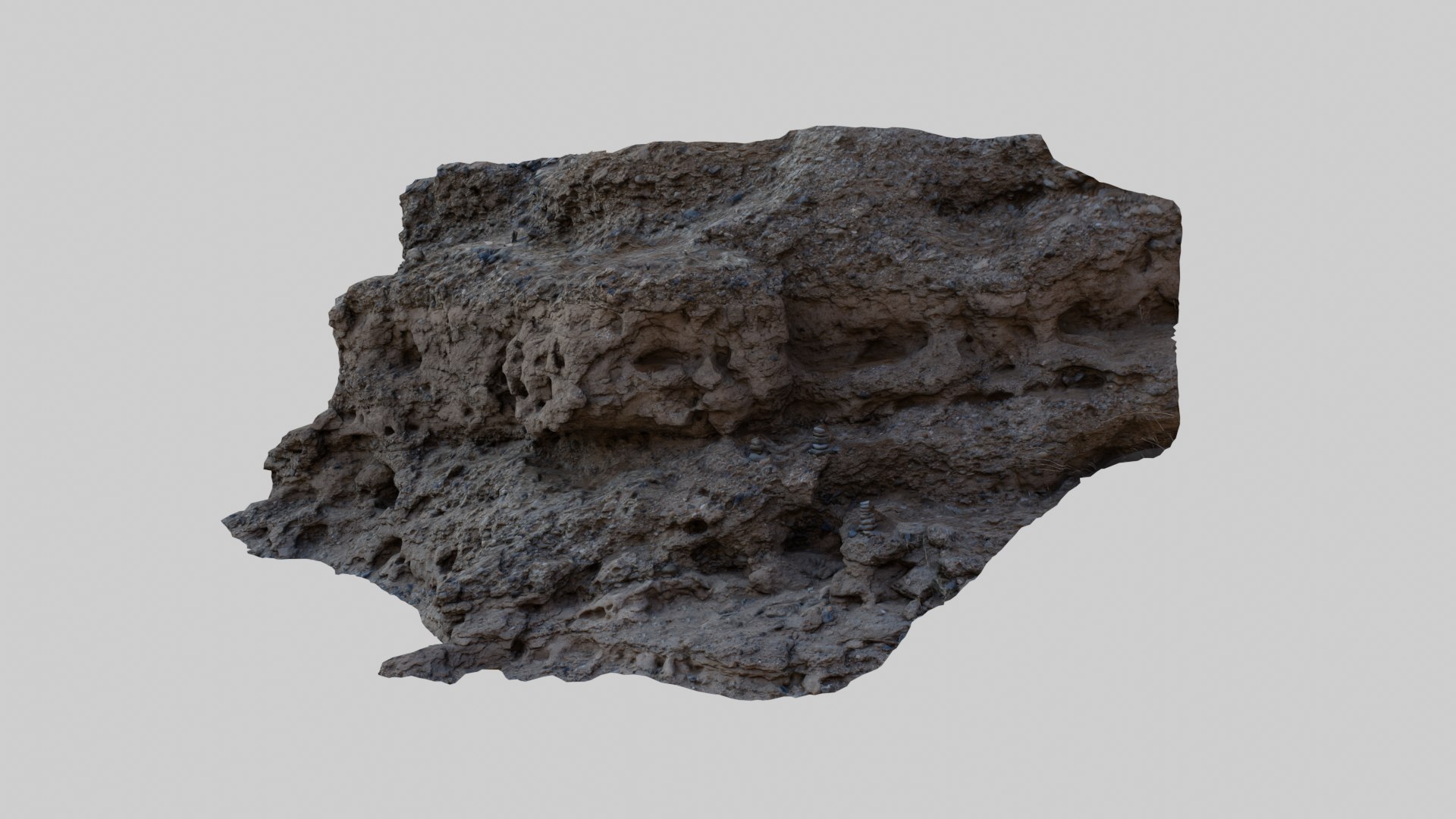 Riverbed Canyon Cliff Scan 02 3D Model - TurboSquid 2051298