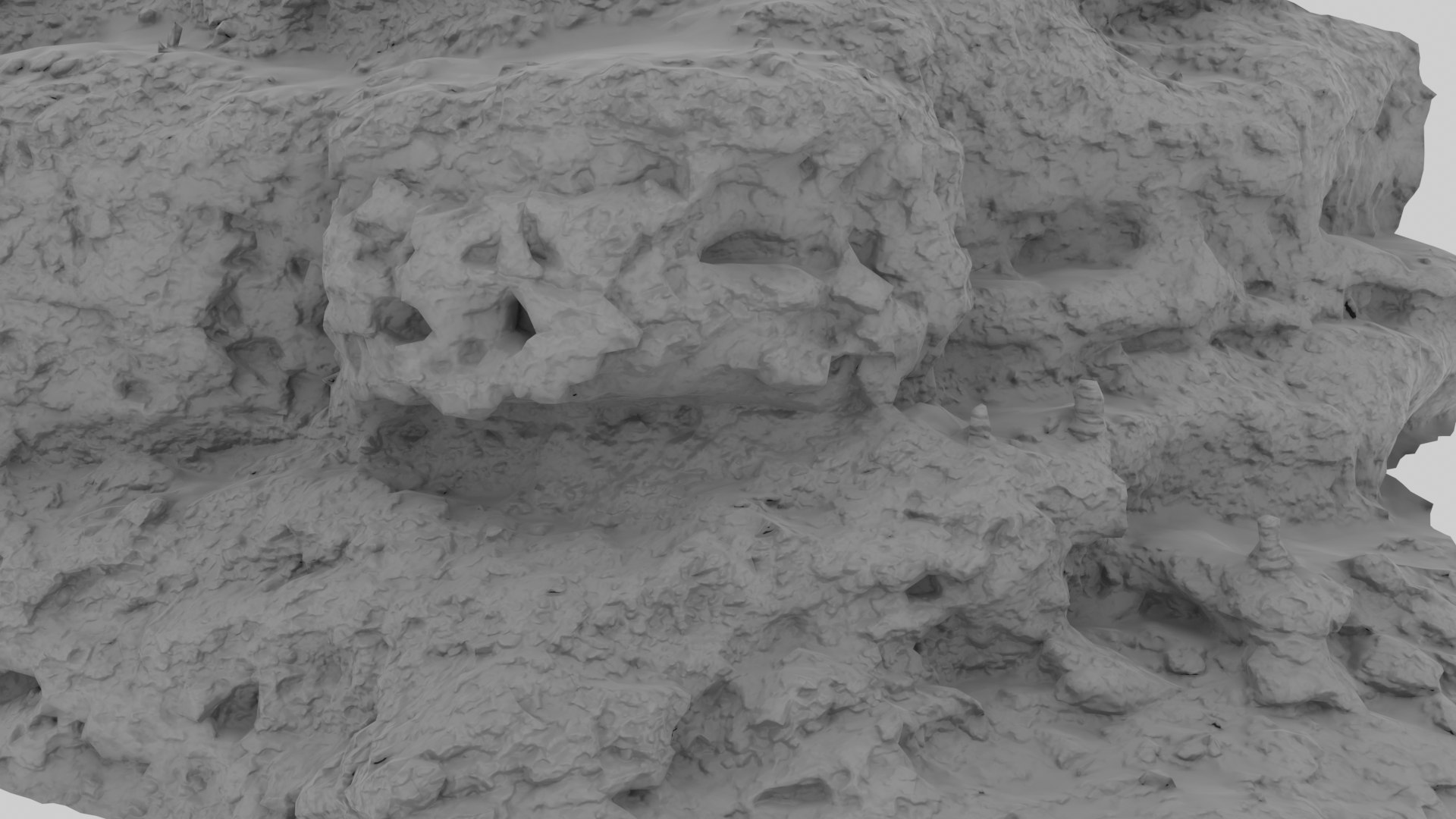 Riverbed Canyon Cliff Scan 02 3D Model - TurboSquid 2051298