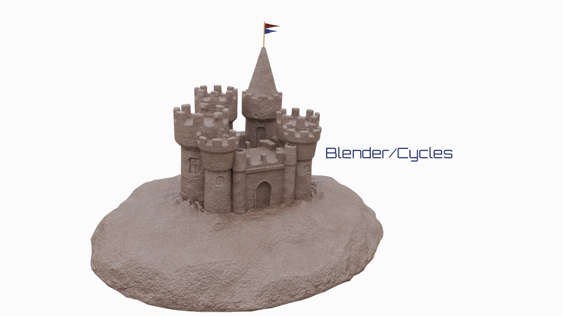 3D Sand Castle Model - TurboSquid 2407192