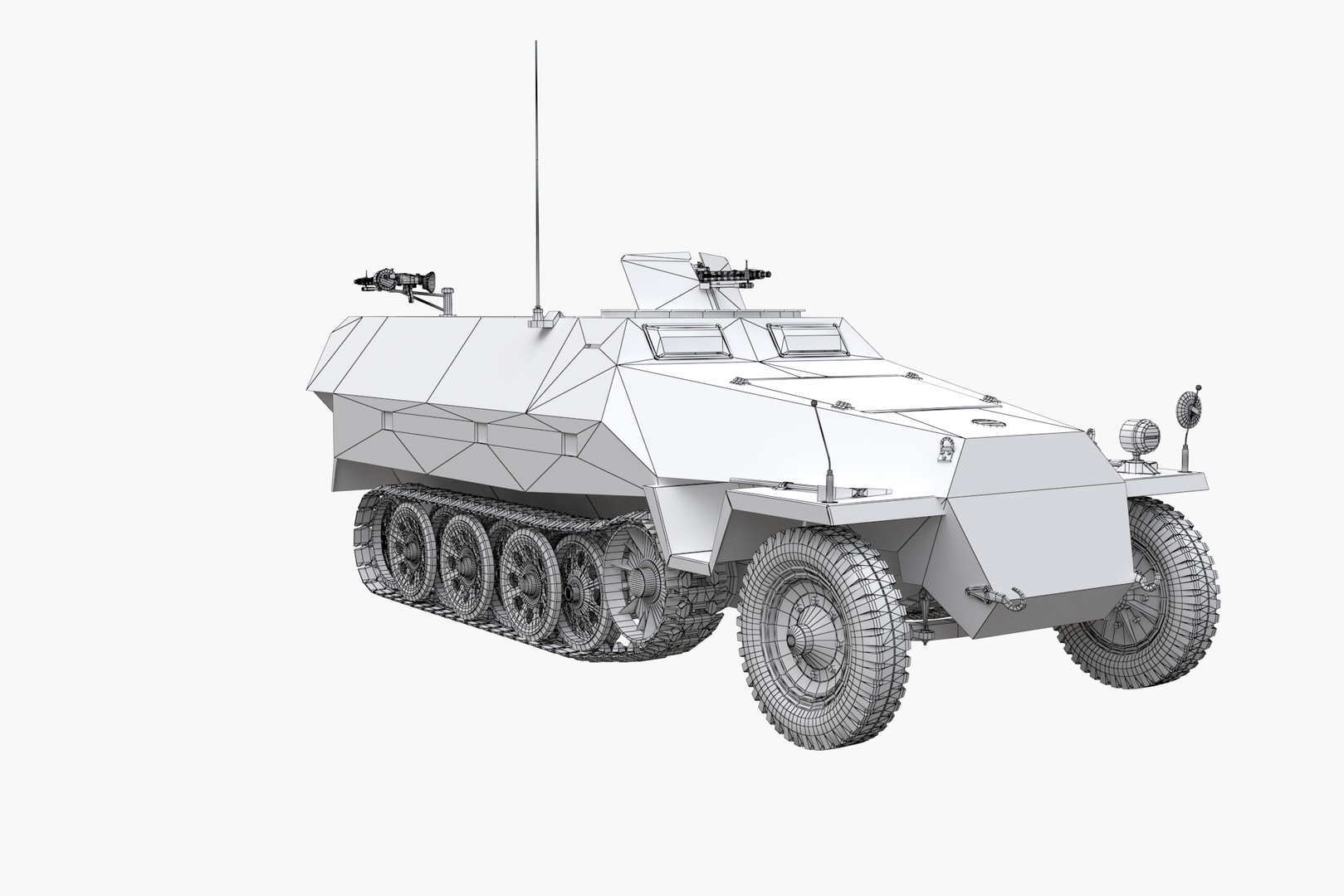 Sd Kfz 251 3D Model - TurboSquid 1554619