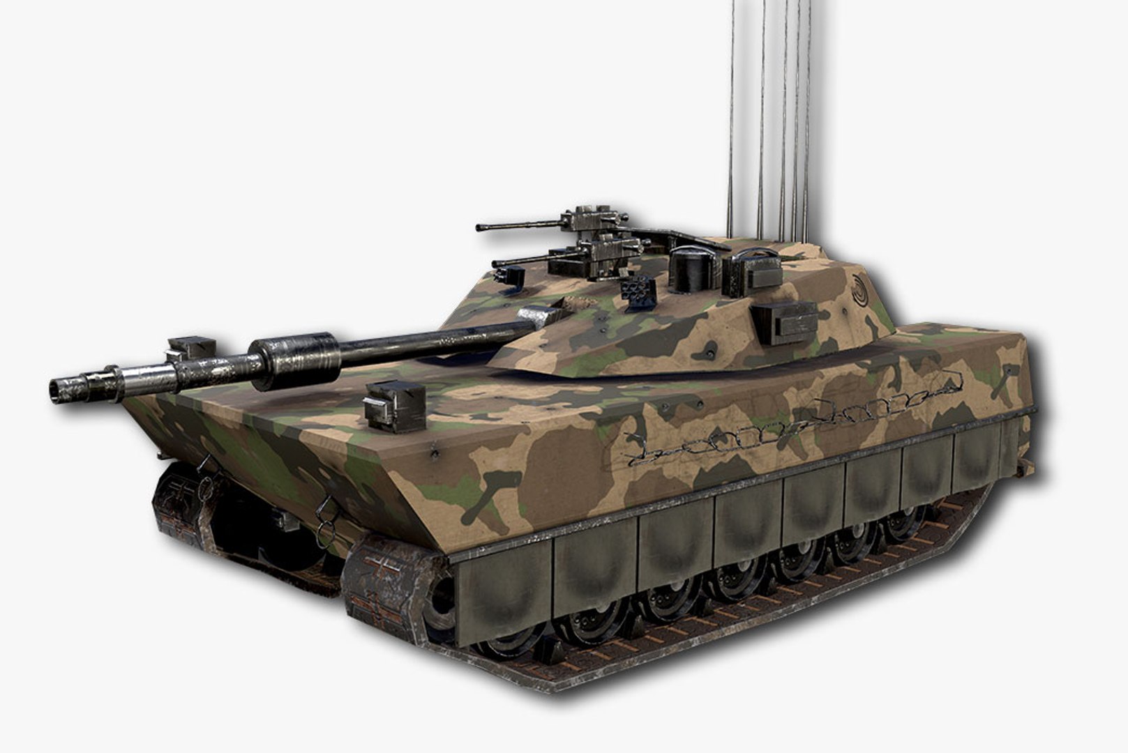 3D Battle Tank Model - TurboSquid 2119280