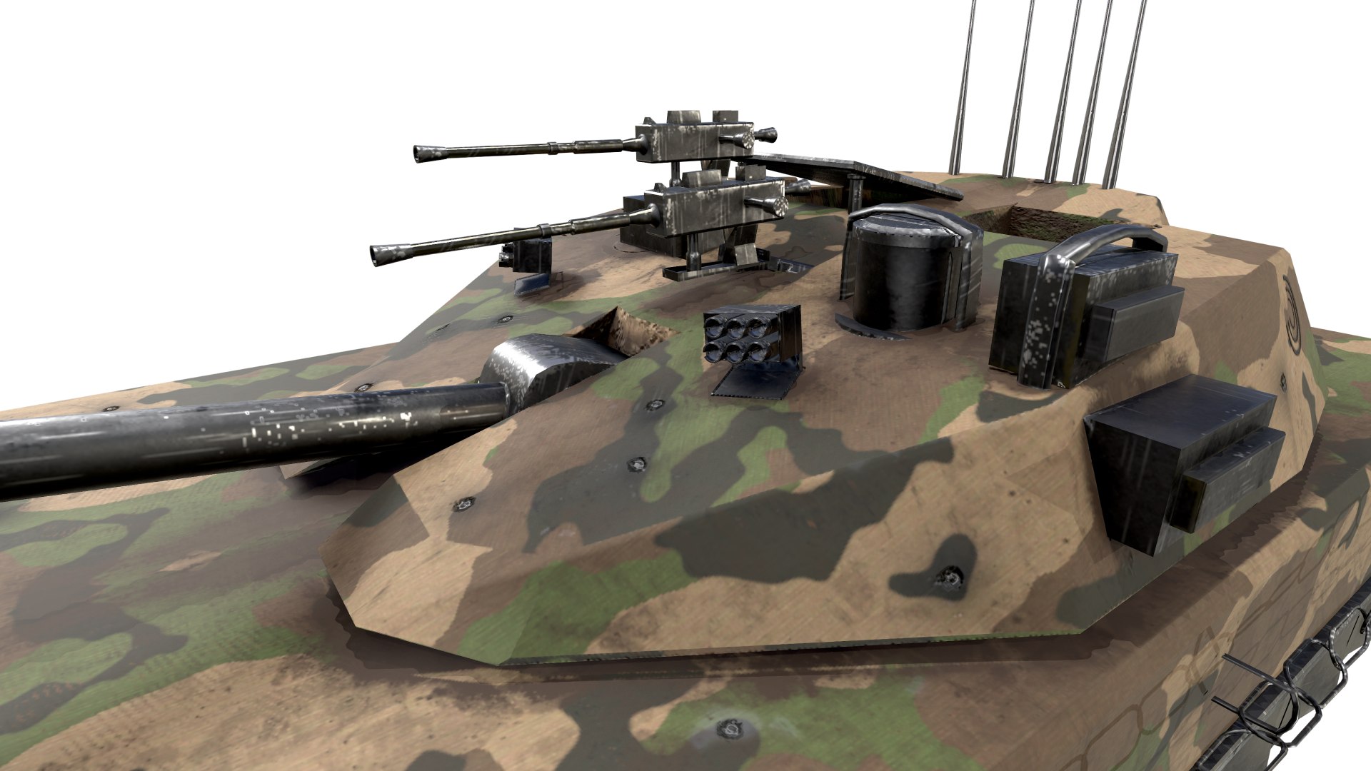 3D Battle Tank Model - TurboSquid 2119280