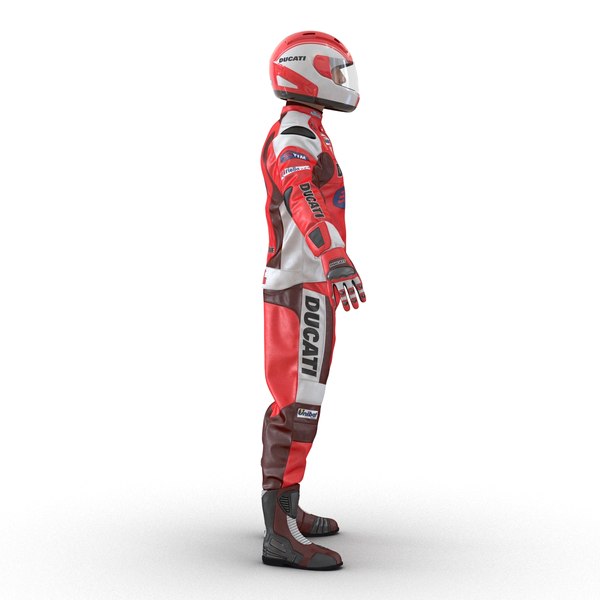 motorcycle rider 2 rigged 3d model