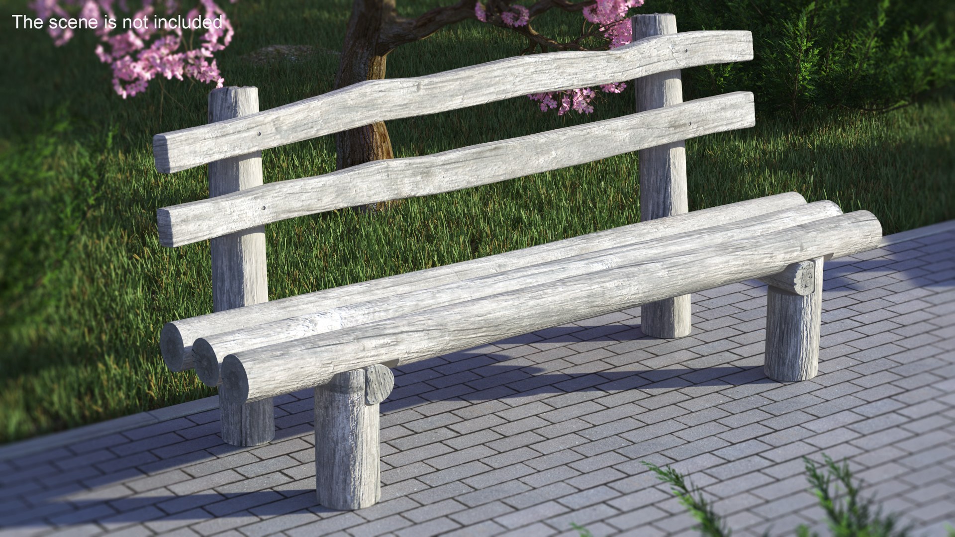 Rustic Wooden Old Bench 3D Model - TurboSquid 2112305