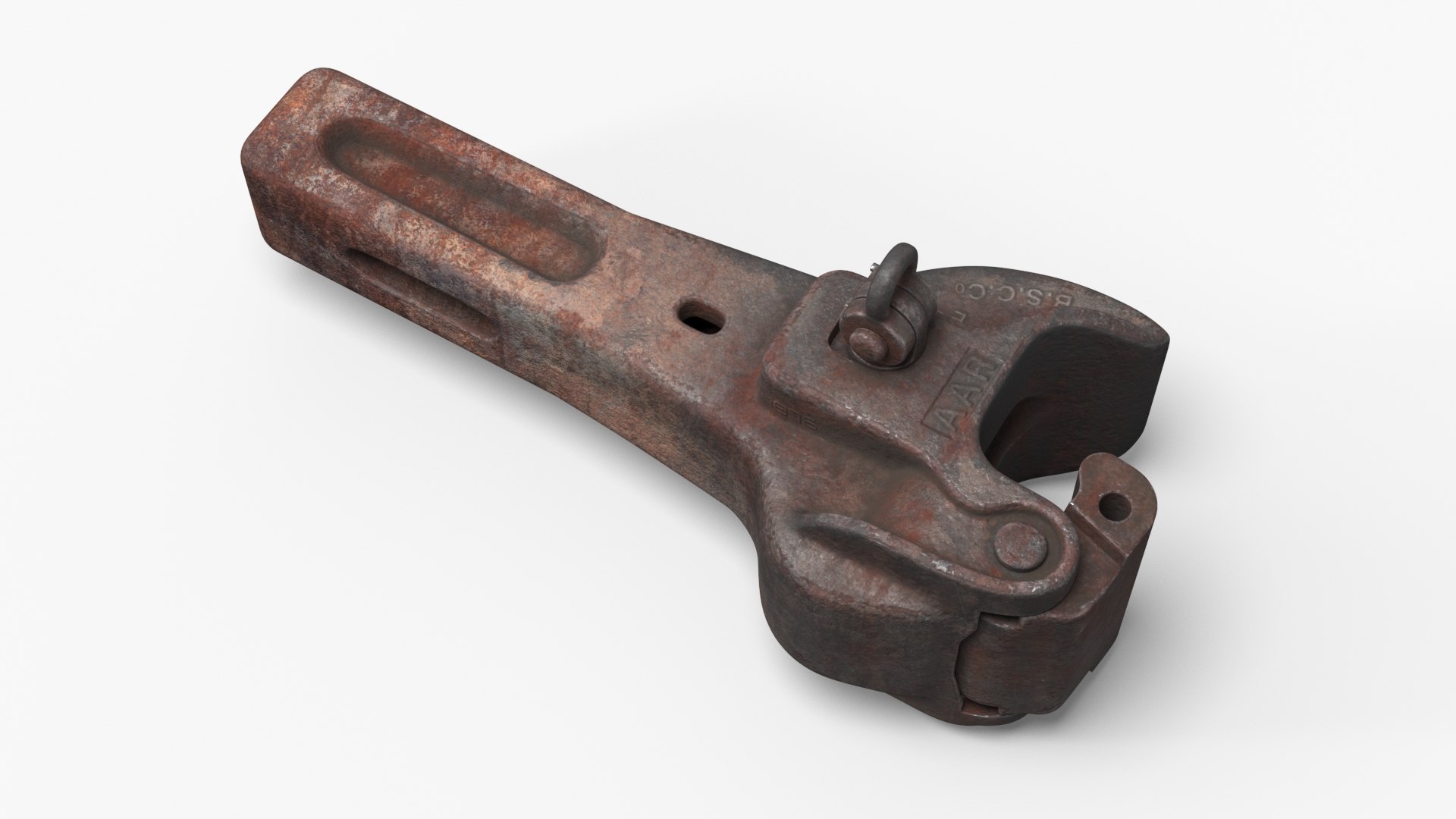 3D Railroad Coupler AAR Type E Rusty - TurboSquid 2307838