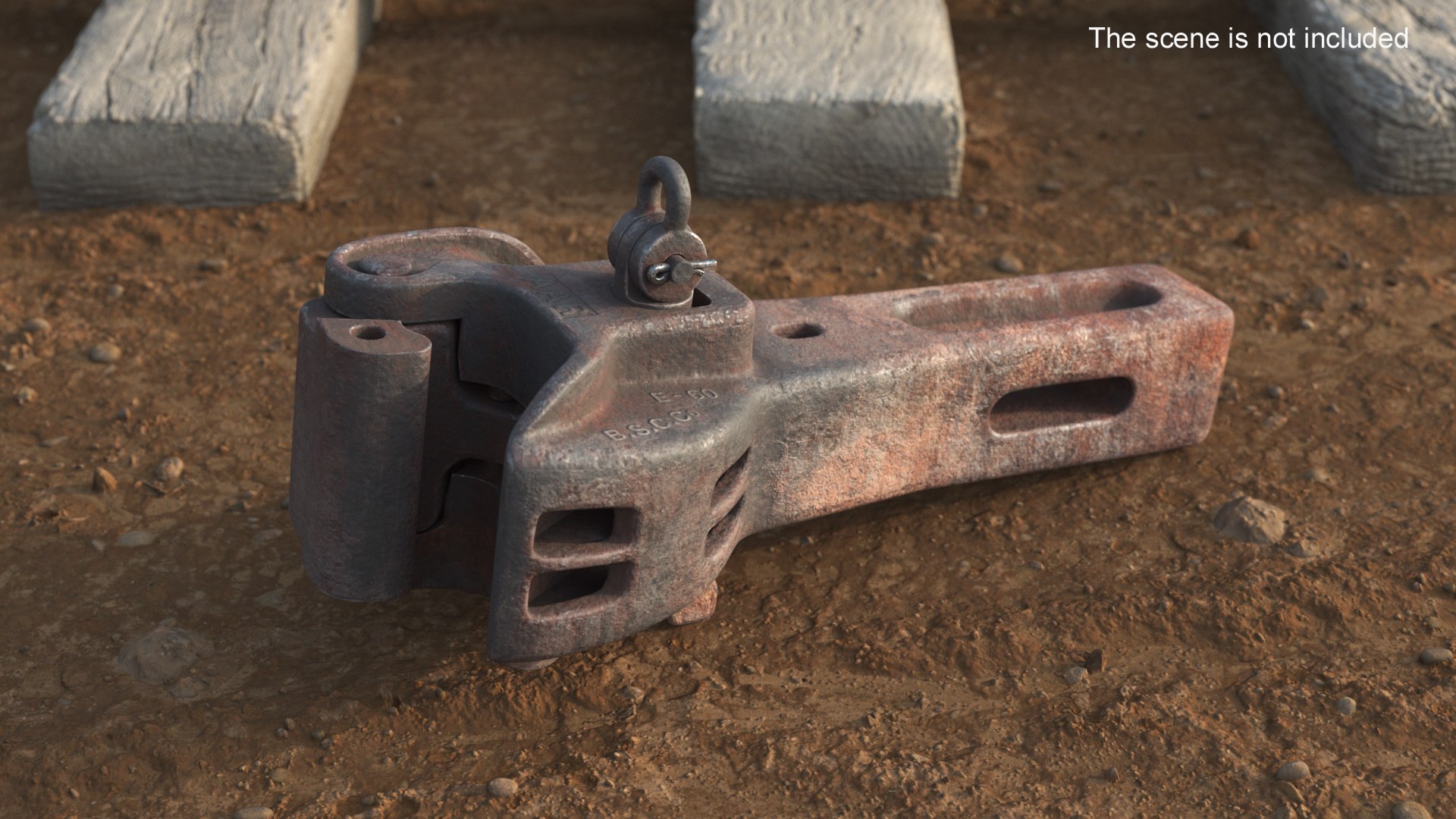 3D Railroad Coupler AAR Type E Rusty - TurboSquid 2307838