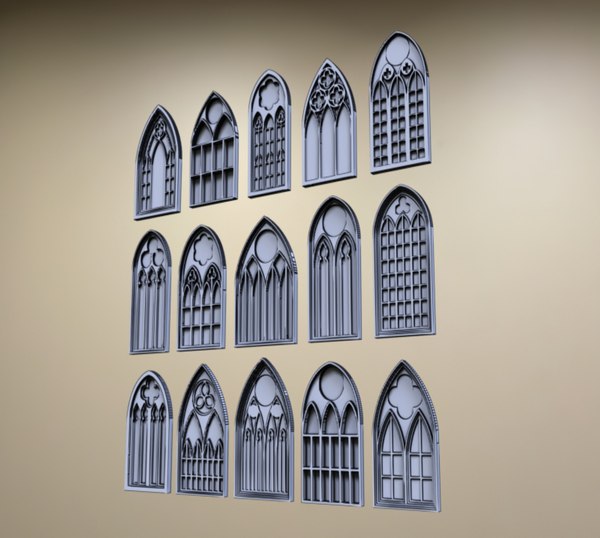 Gothic Windows Collections 3D - TurboSquid 1761444