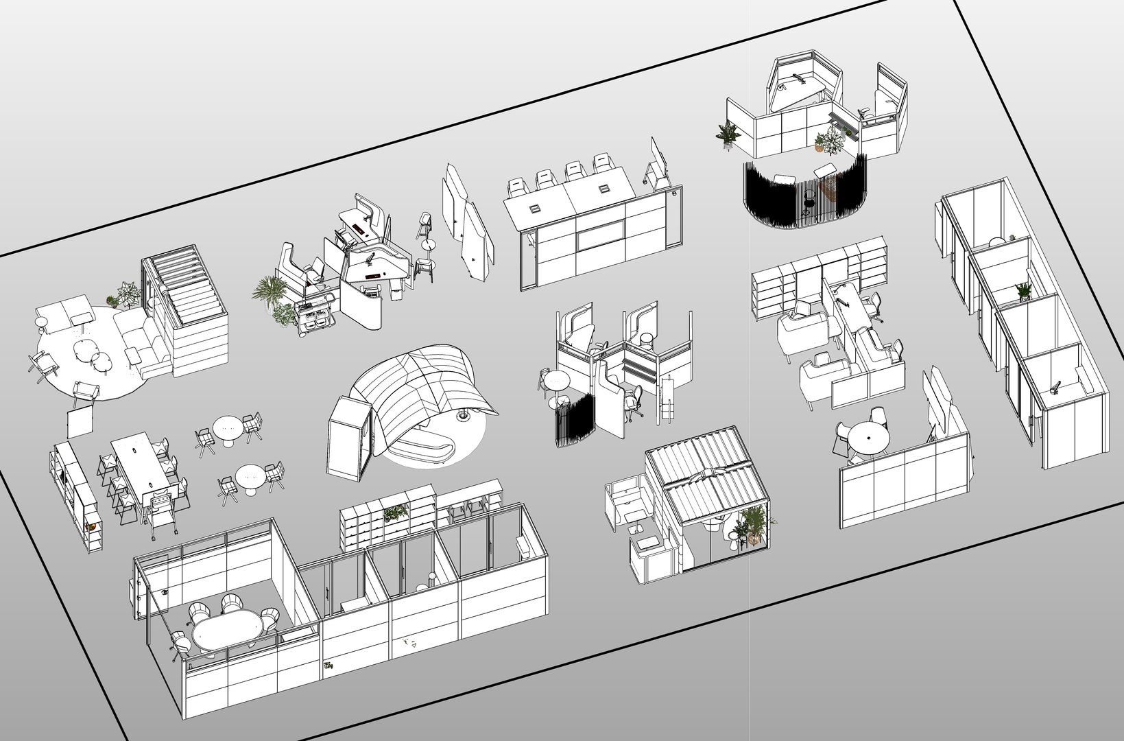 INTERIOR DECORATION FURNITURE PACK 3D Model - TurboSquid 2040724