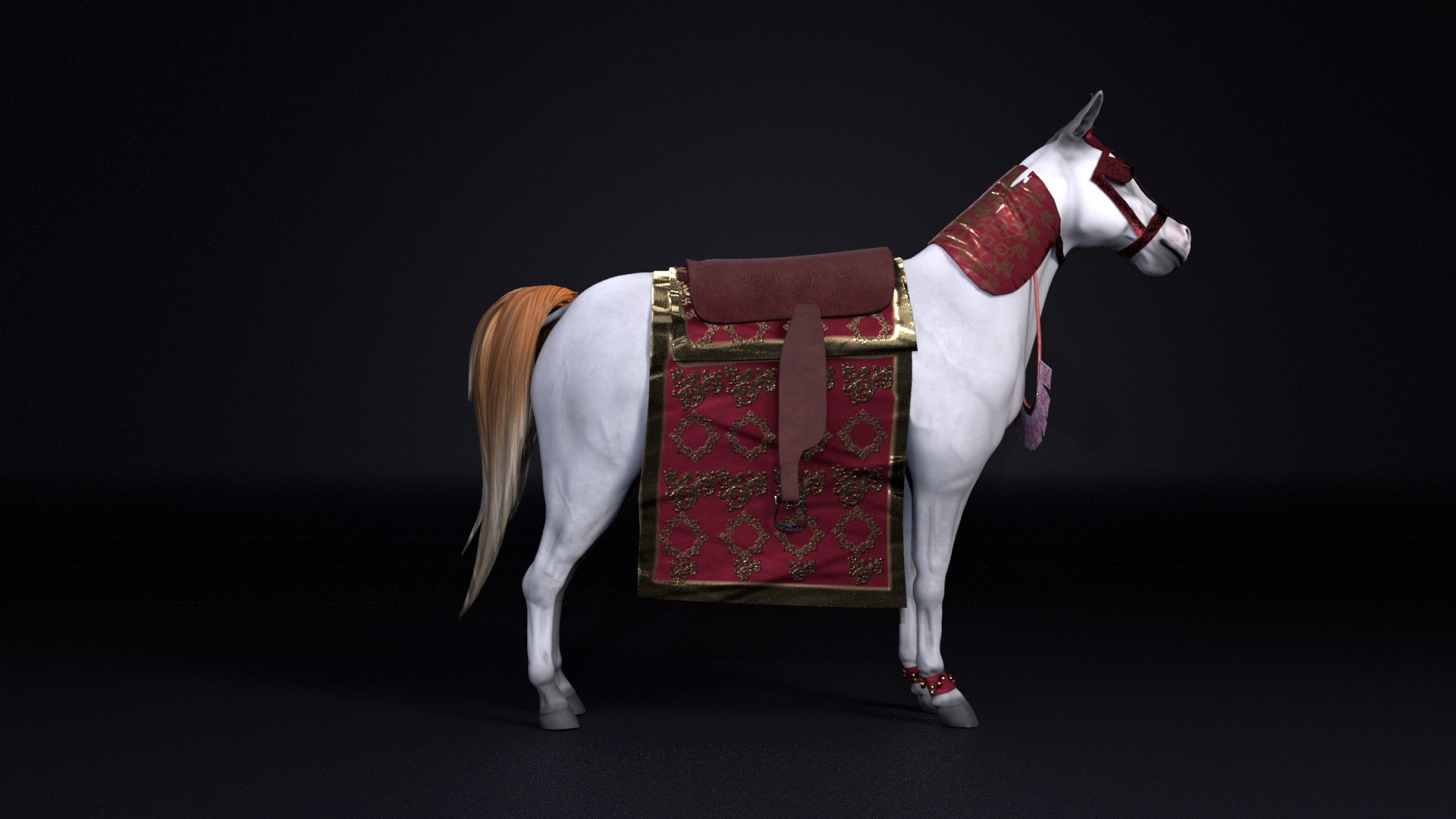 3D Indian Wedding Horse Rigged Model - TurboSquid 1617759