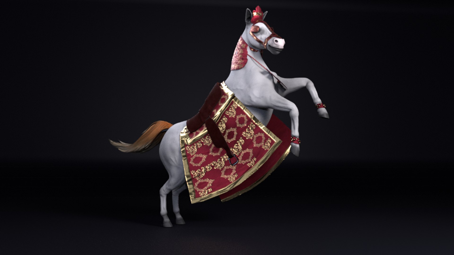 3D Indian Wedding Horse Rigged Model - TurboSquid 1617759