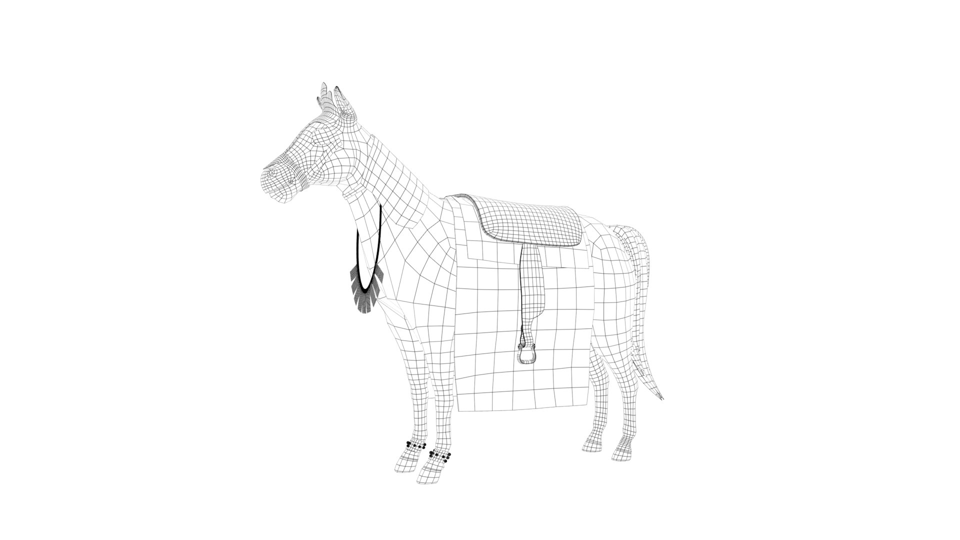 3D Indian Wedding Horse Rigged Model - TurboSquid 1617759