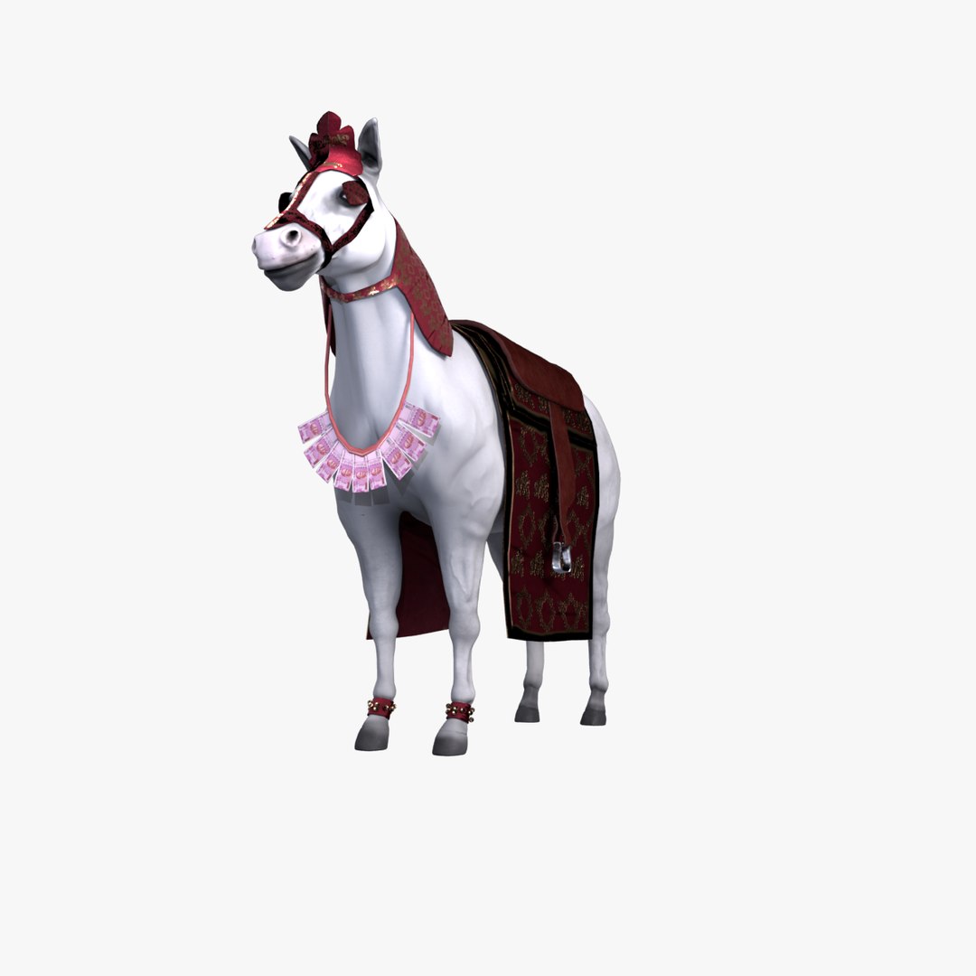 3D Indian Wedding Horse Rigged Model - TurboSquid 1617759